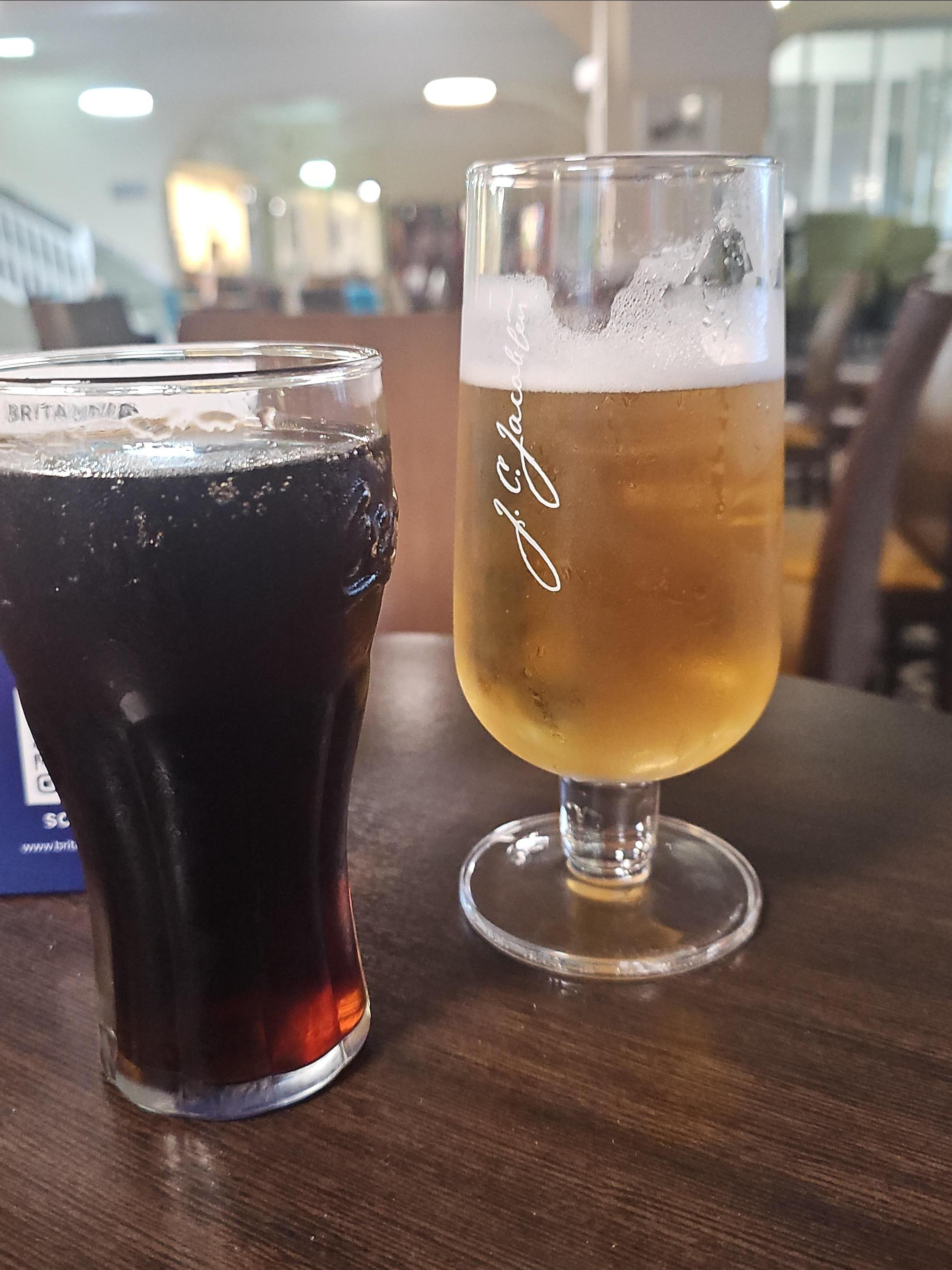 A nice coke and shandy 