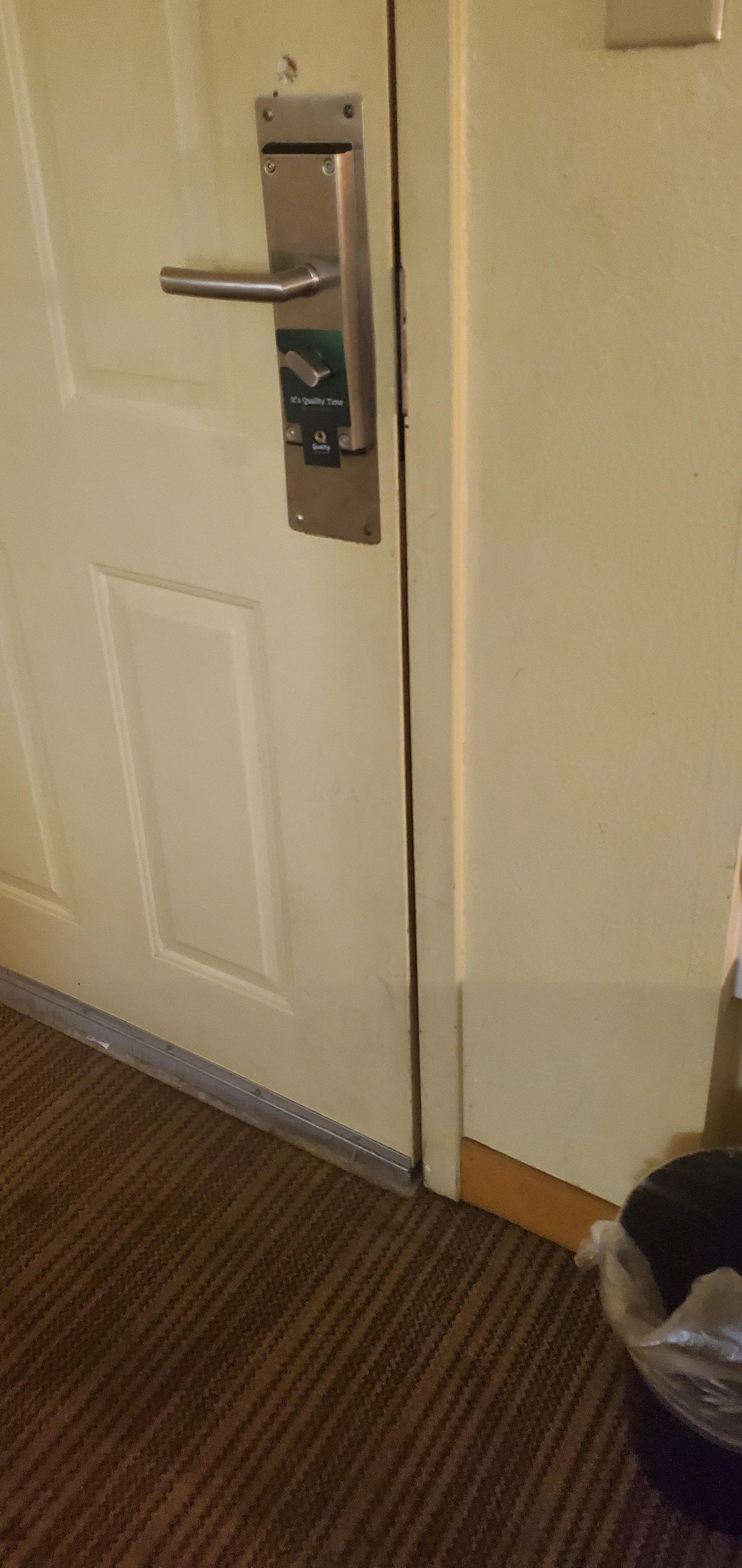 Bttom of door broken, didn't close all the way