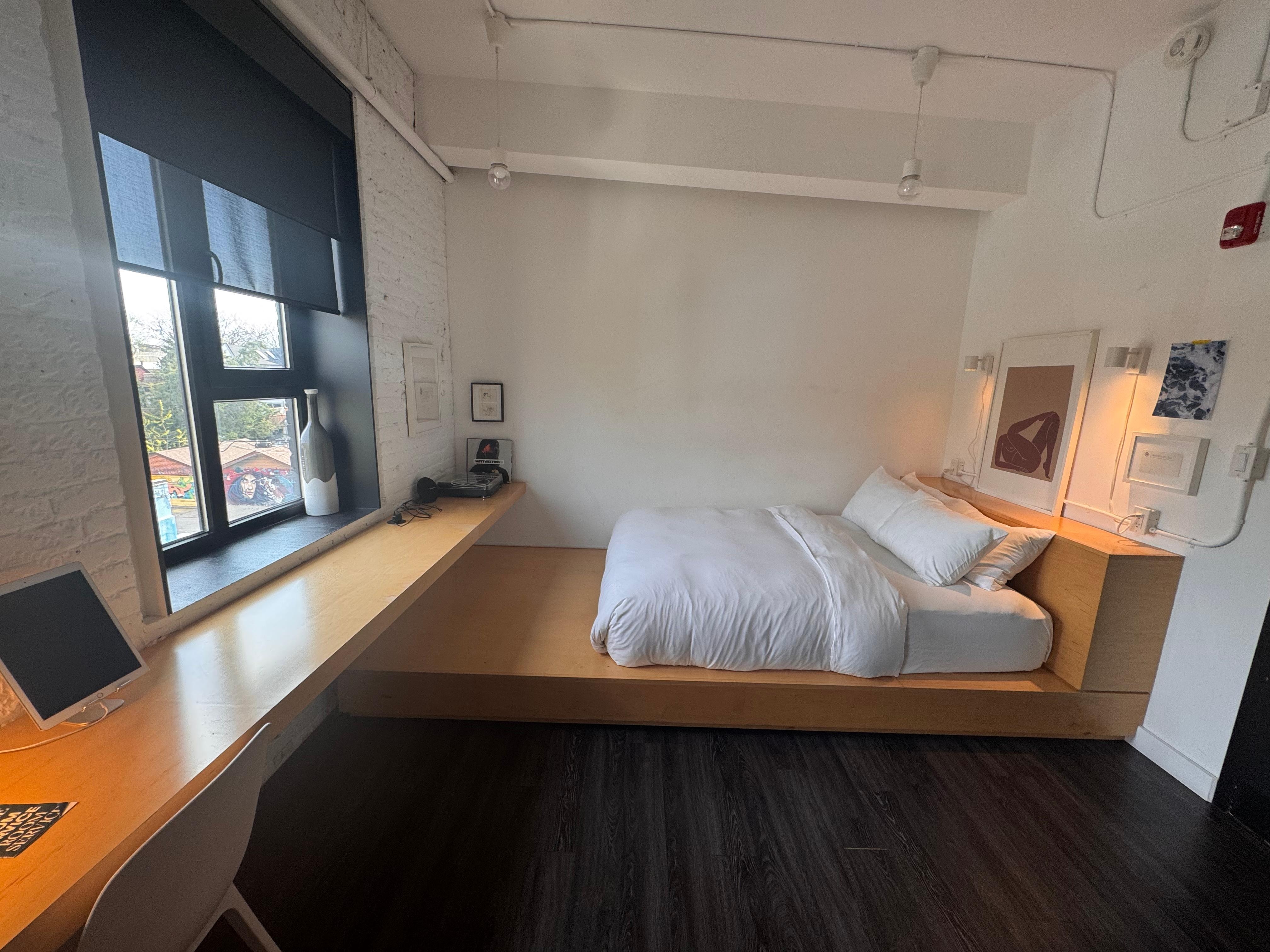This is the “Medium” room on the 3rd floor. For folks unaware, there is no elevator.  I didn’t need help carrying my bags, but I observed staff offering to help people take their bags upstairs.