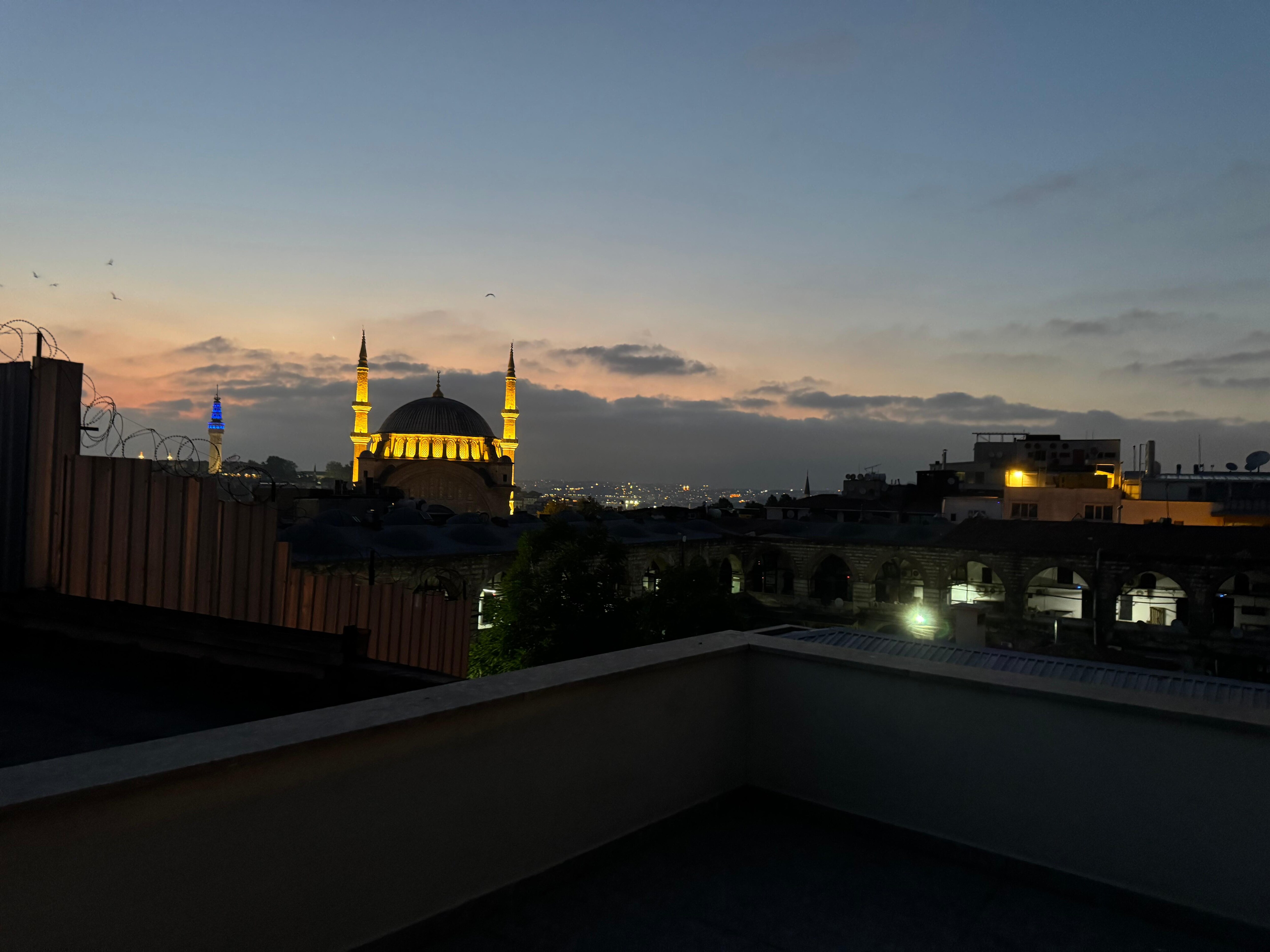 Night view from terrace