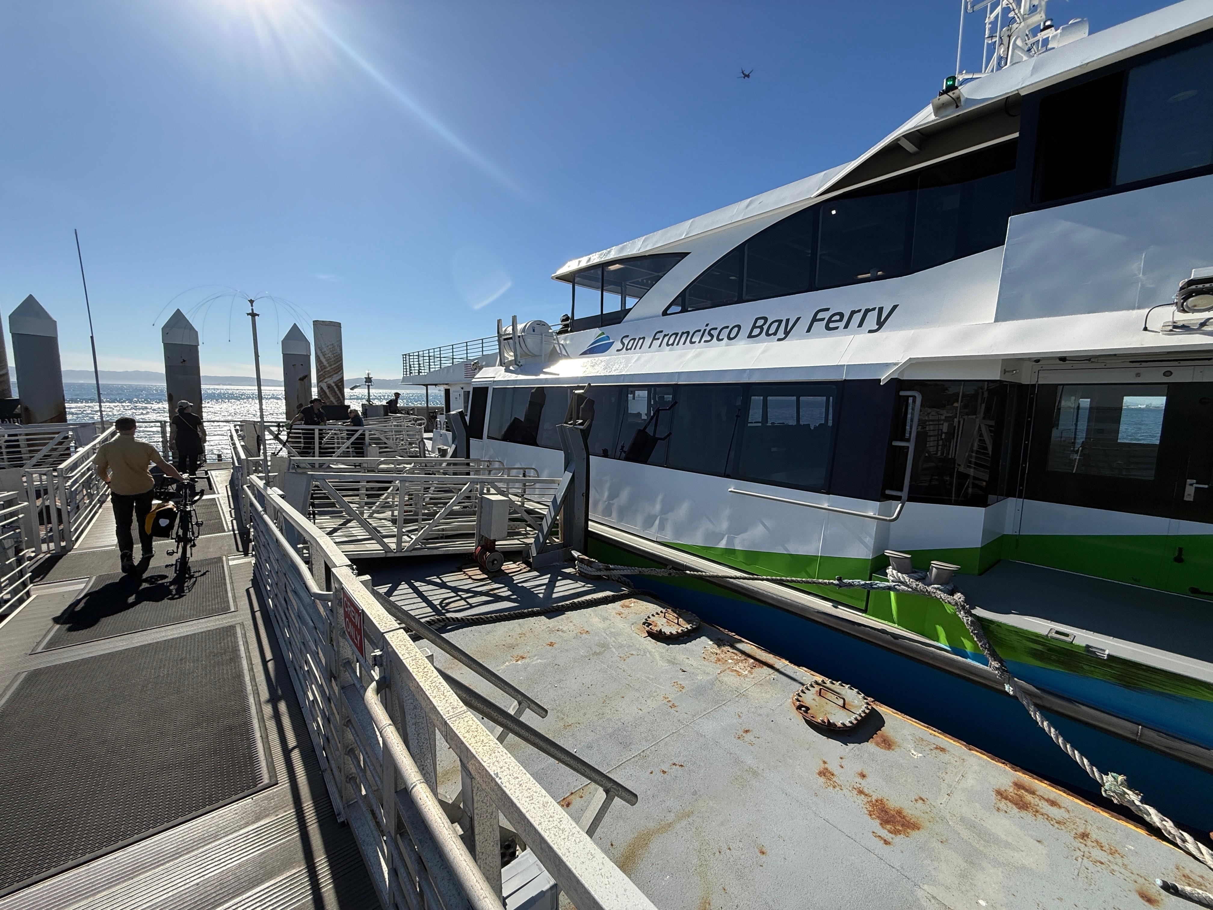 20 minutes walk for the Ferry to SF