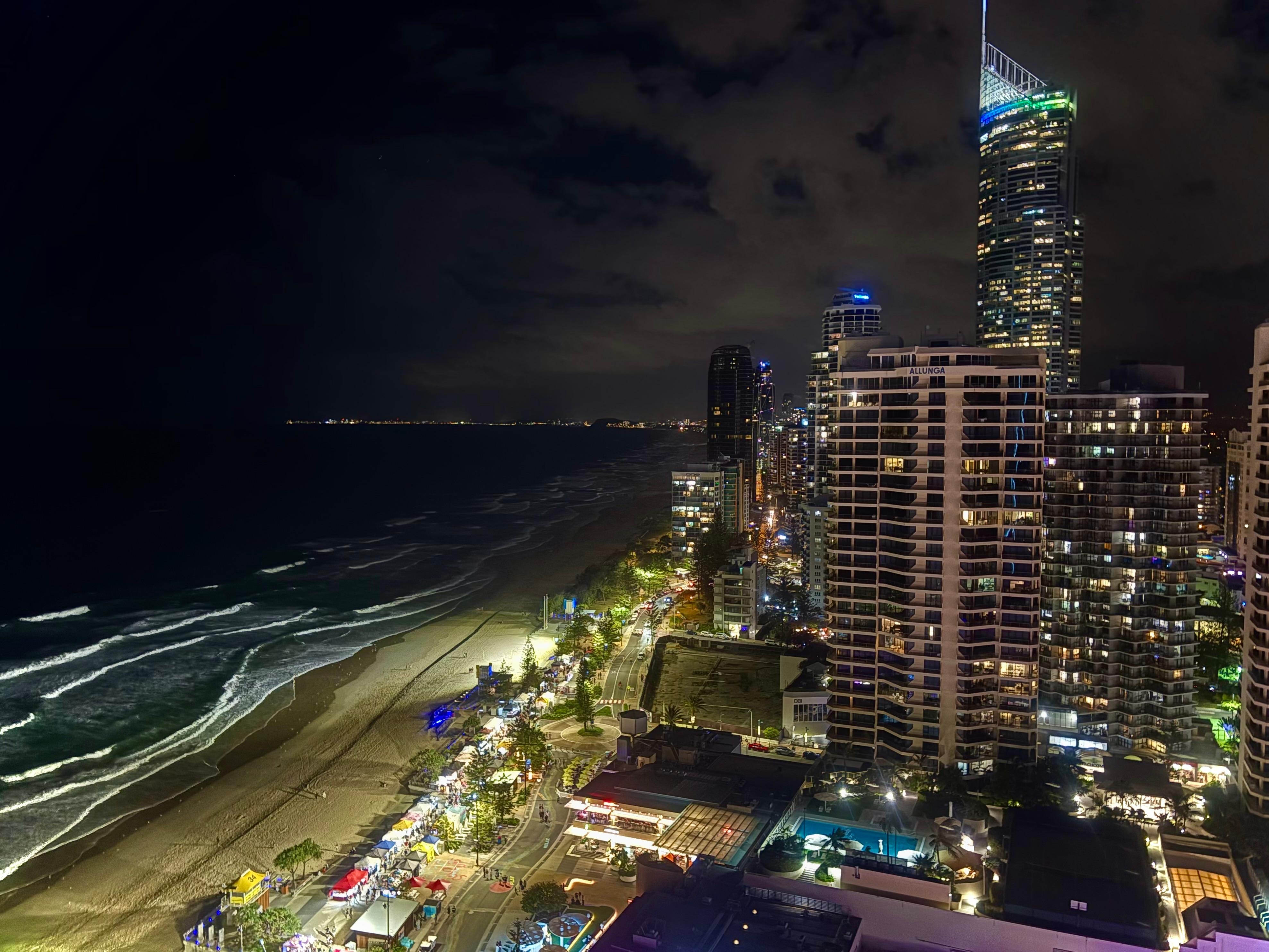 View by night from room