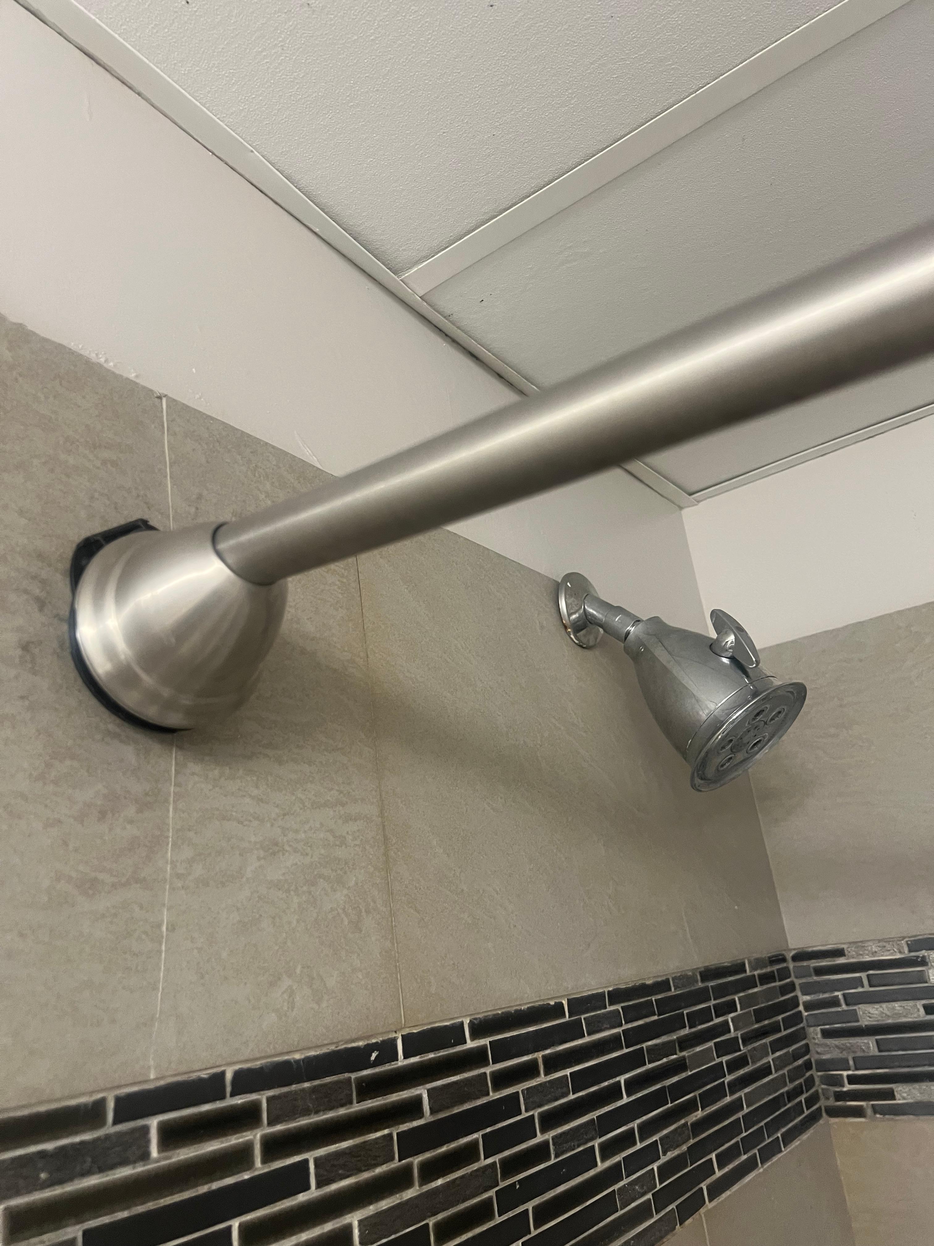 Shower curtain needs some attention 