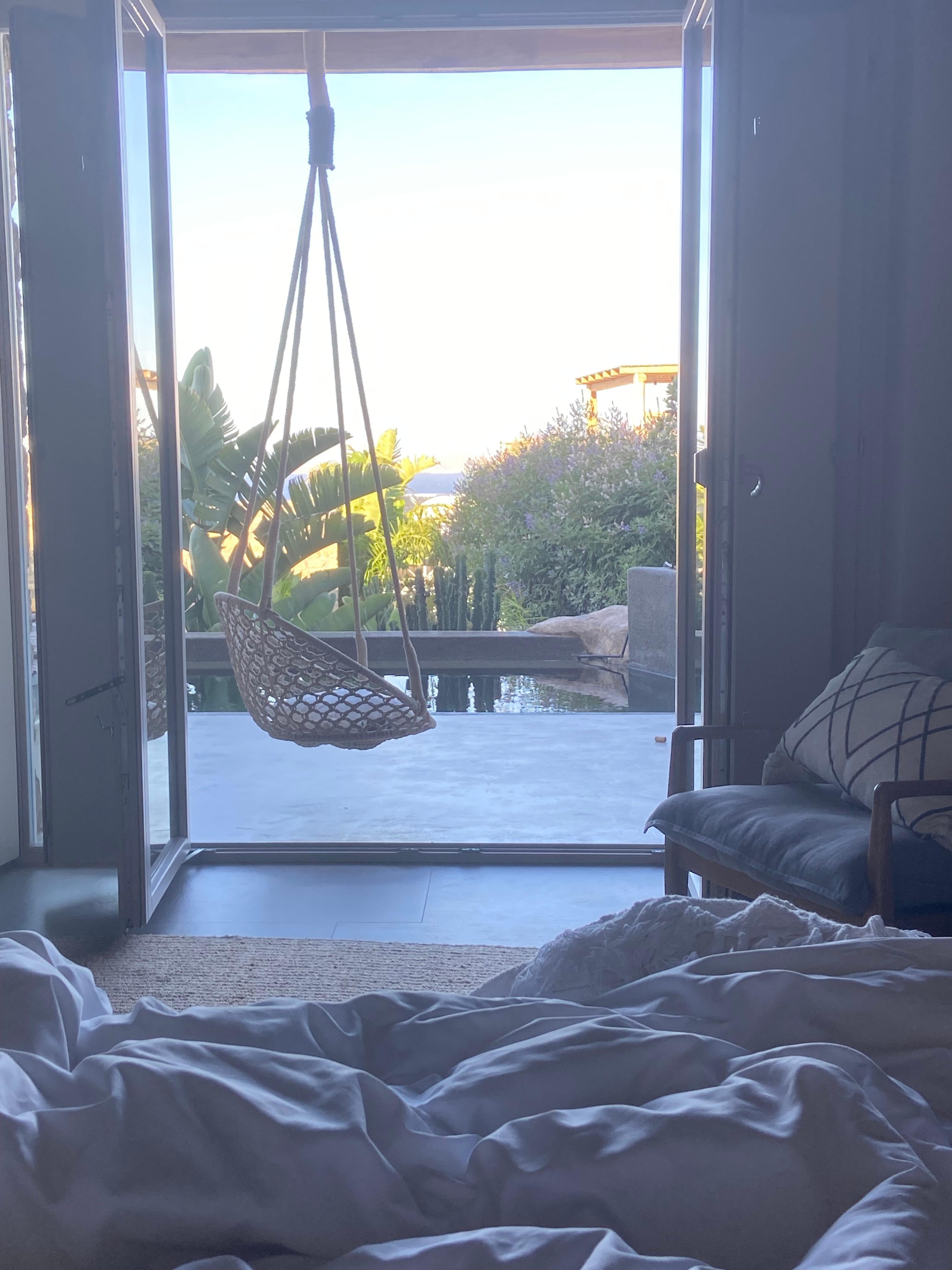 Deluxe suite with Agios stefanos pool seaview