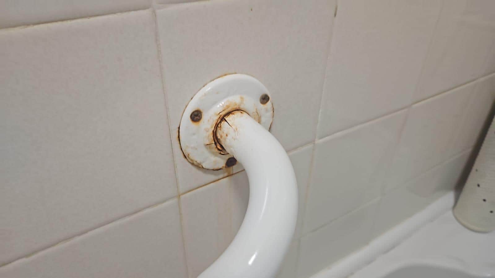 Rouille dans la salle de bain