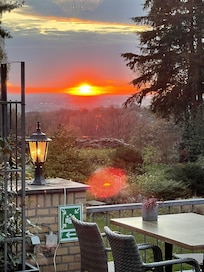 Smuk solopgang til min morgenmad