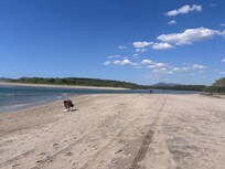 This beach is right there at end of path