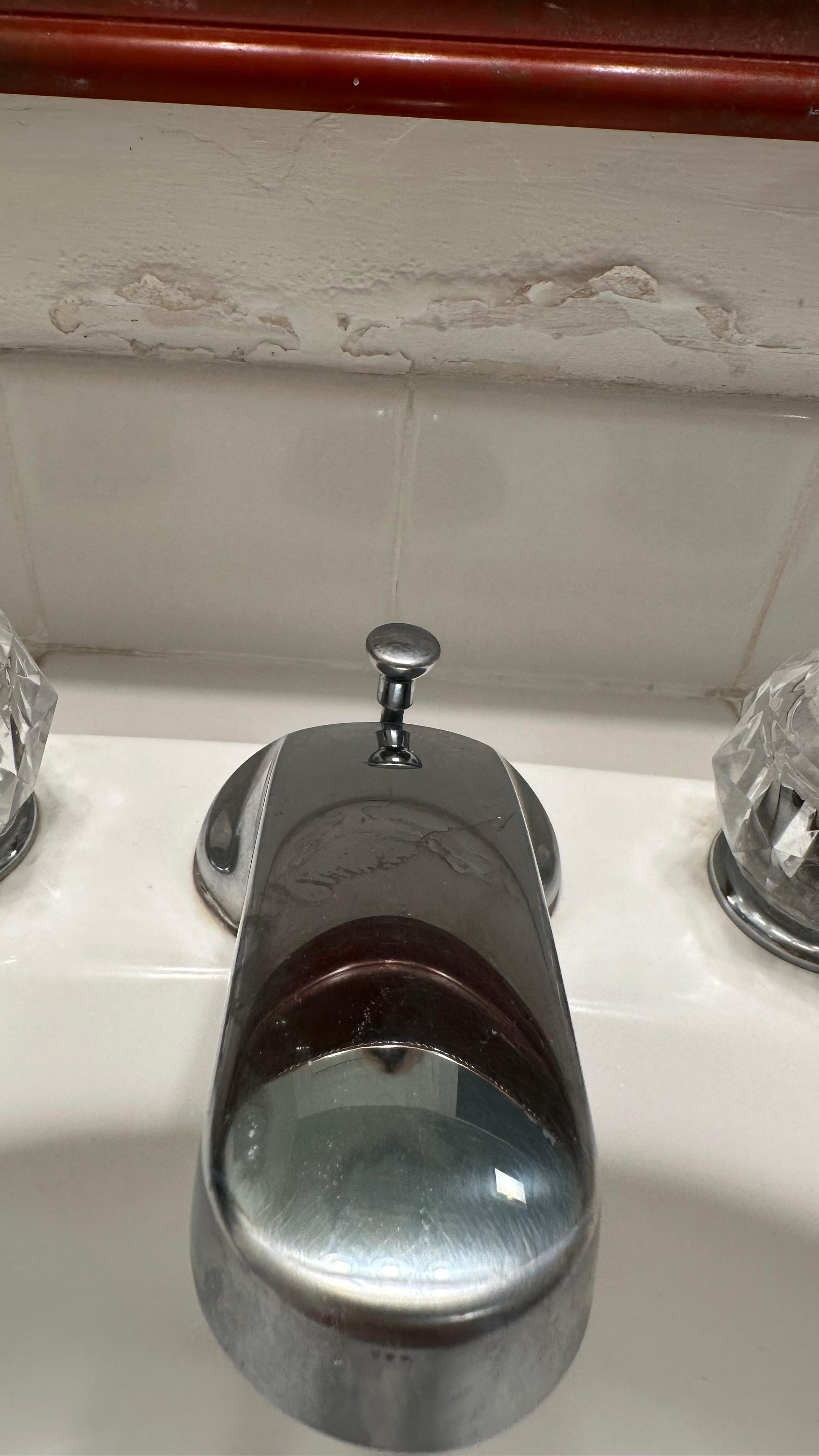 Paint falling off, water damage 