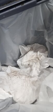 LEFT OVER HAIR & DIRT