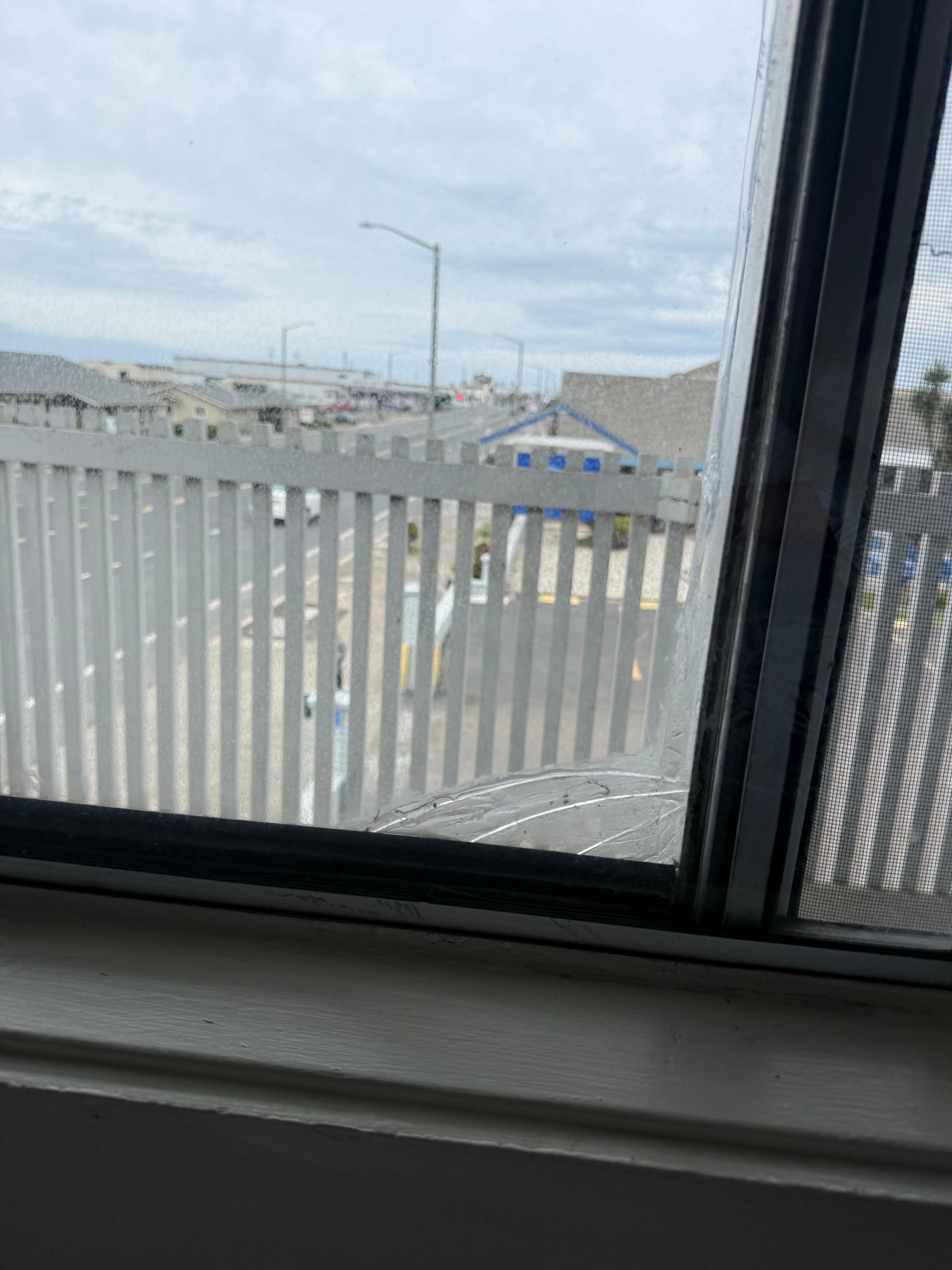 Tape glass-window broken