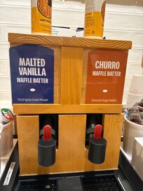 Two flavors for waffle batter