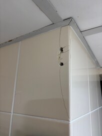 Didn’t bother filling the holes