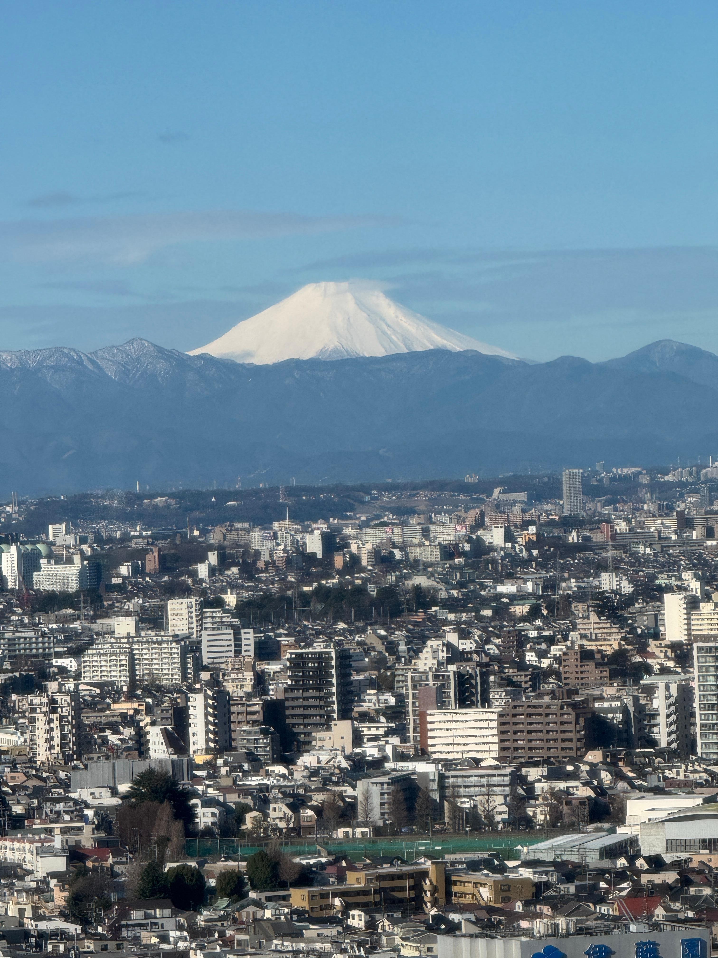 Great shot of Mt Fuji from inside the hotel gym. 