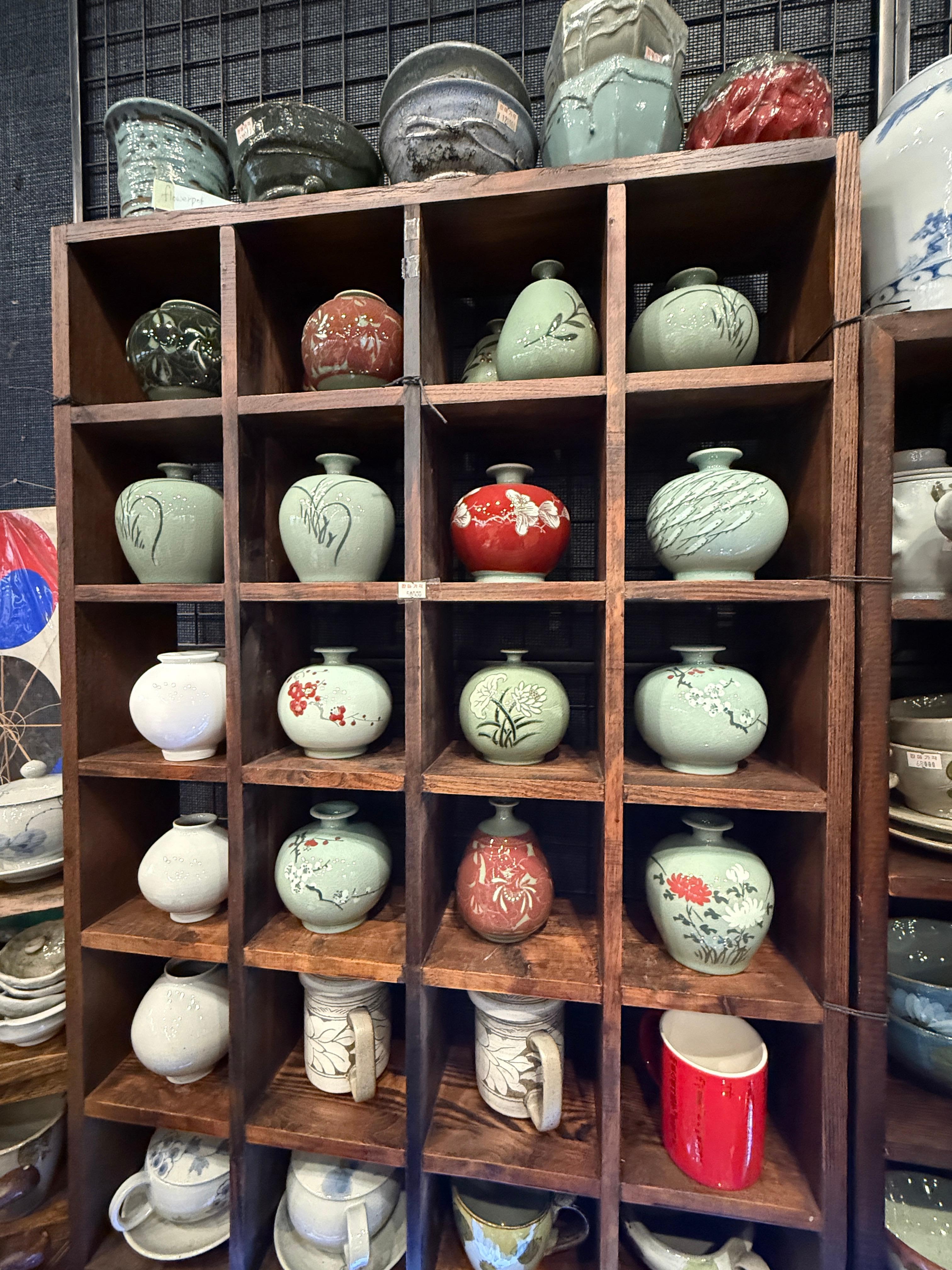 Korean folk art available for purchase at the folk museum gift shop 