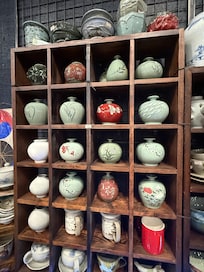 Korean folk art available for purchase at the folk museum gift shop