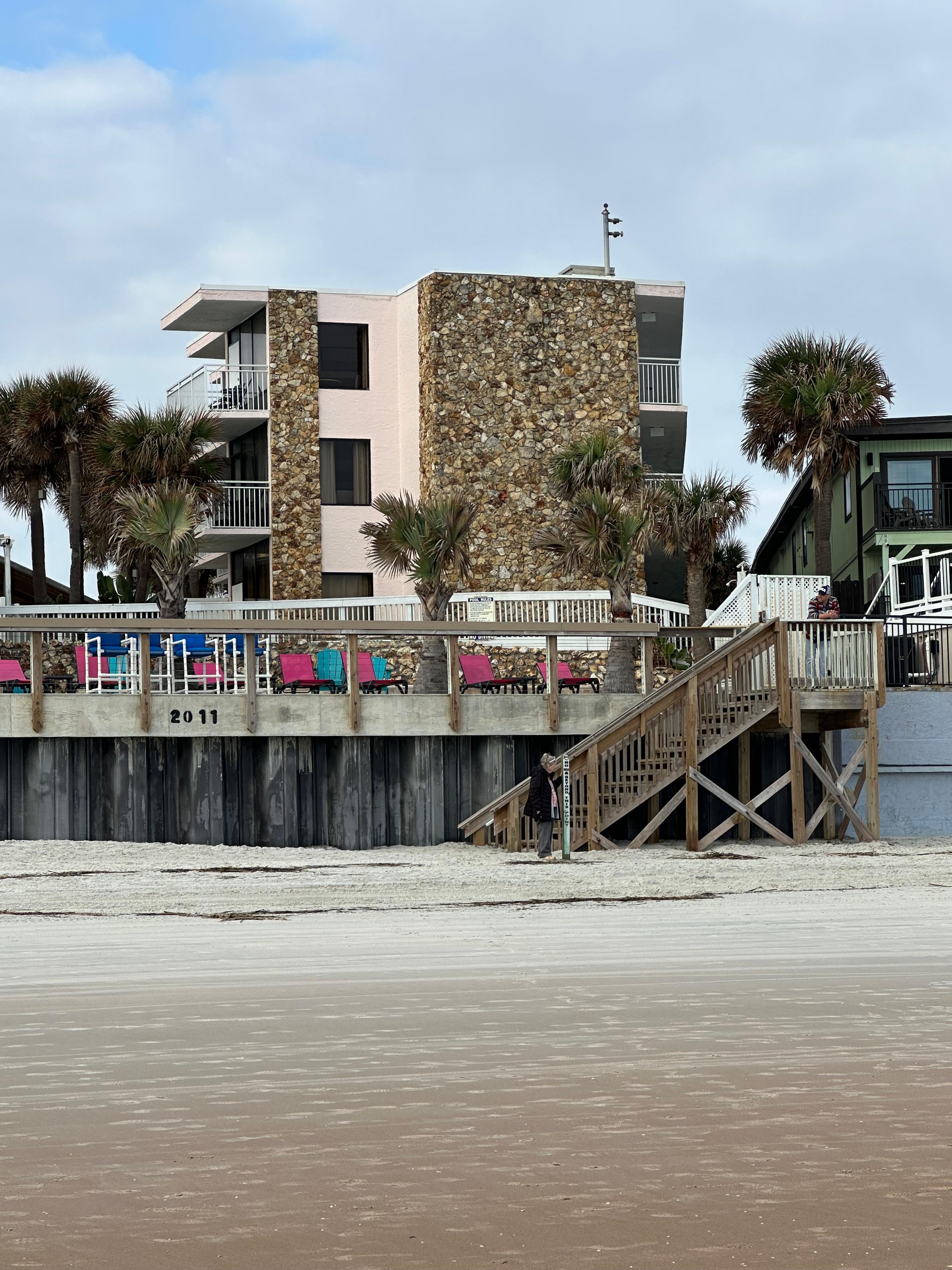 Hotel from the beach