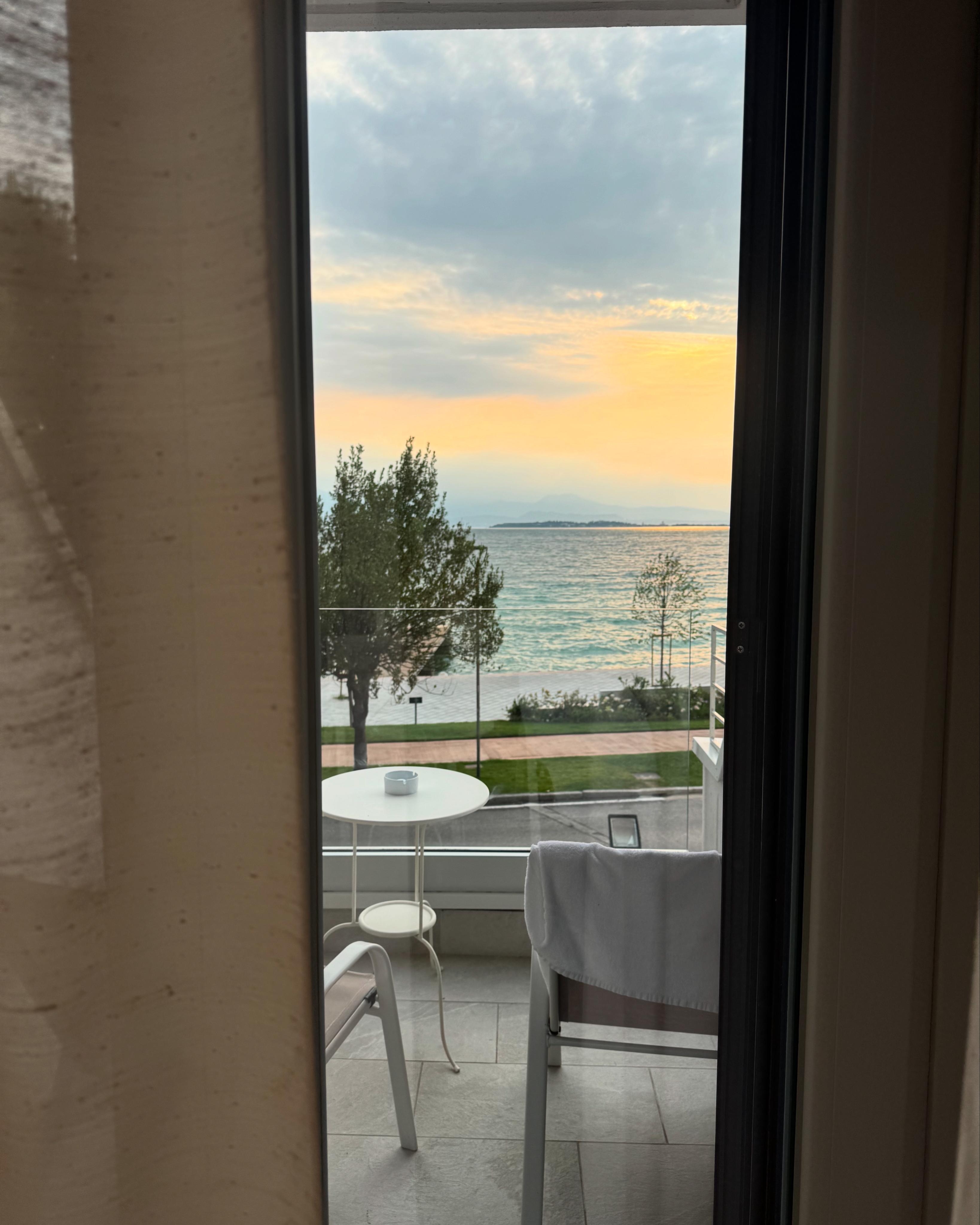 Vista do quarto do hotel