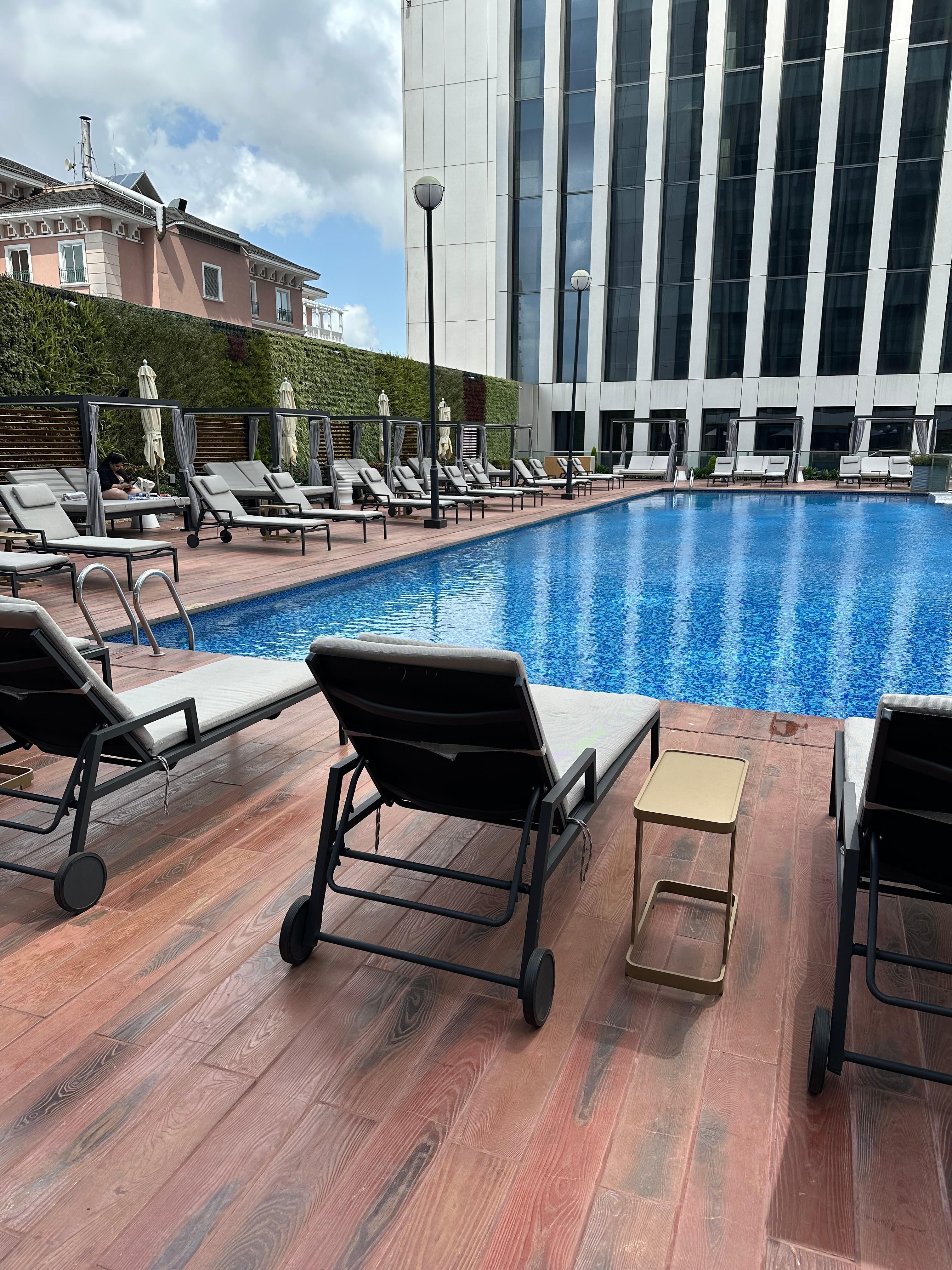 Pool side view