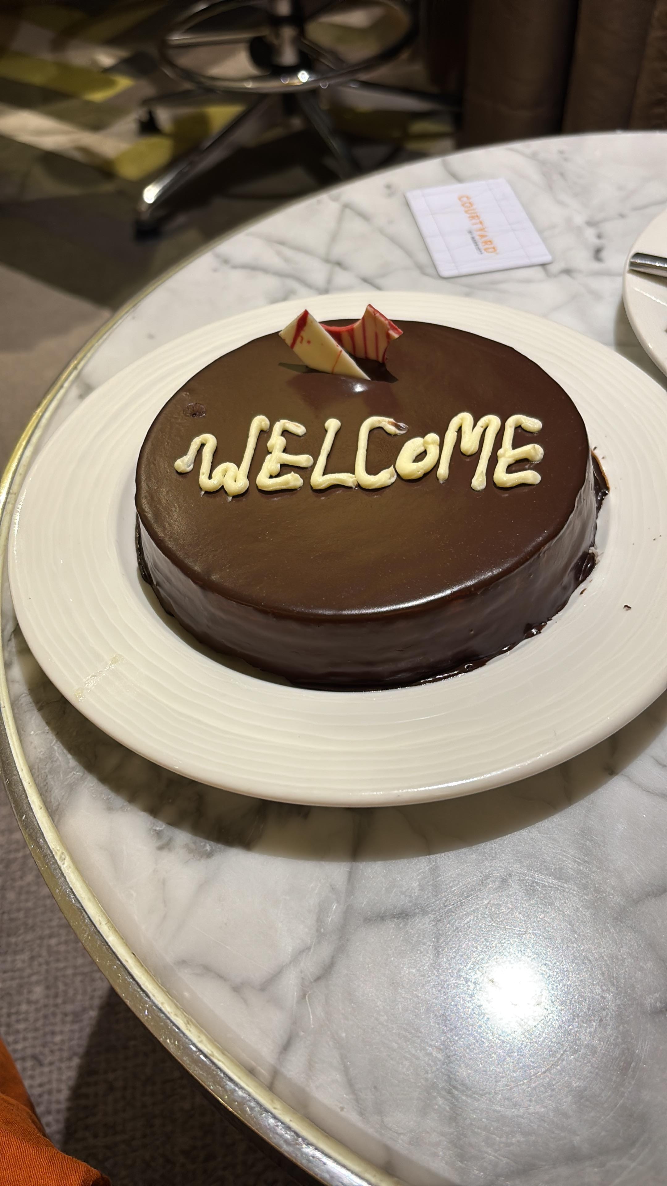 Welcome cake 