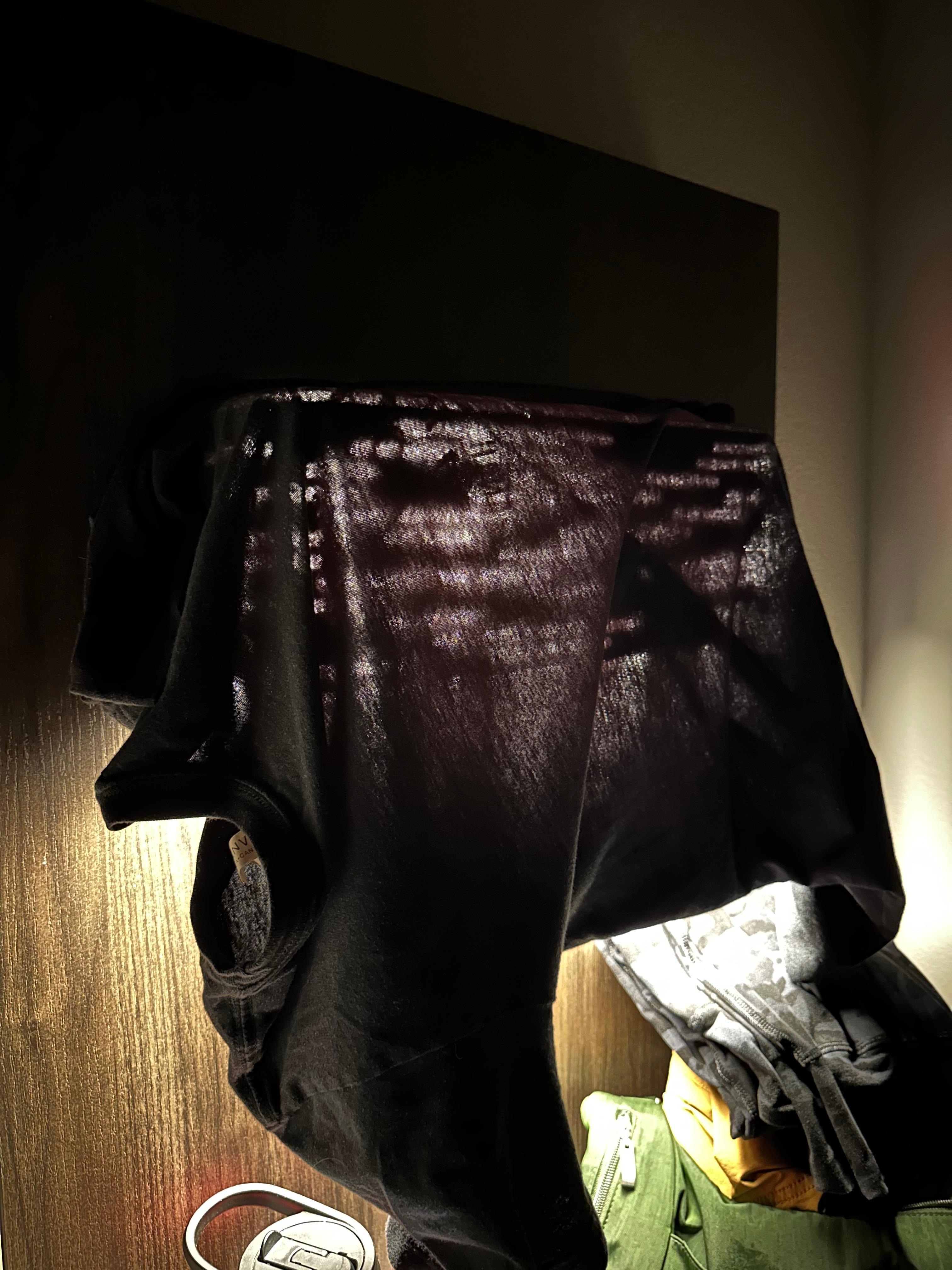 We had to cover the lamps with shirts 