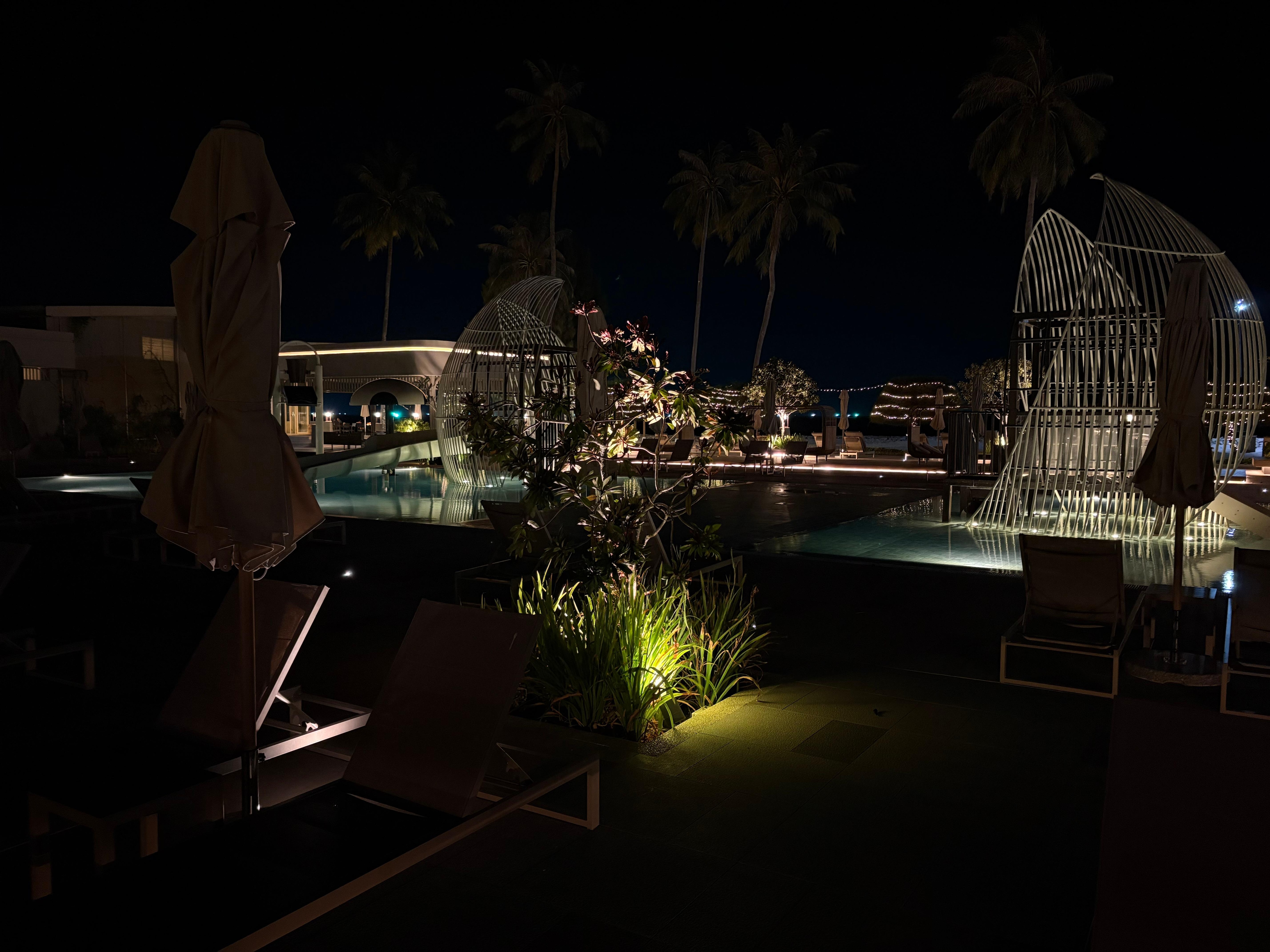 Aftenudsigt fra værelse 1402