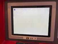 Check-in Automat funktioniert nicht.