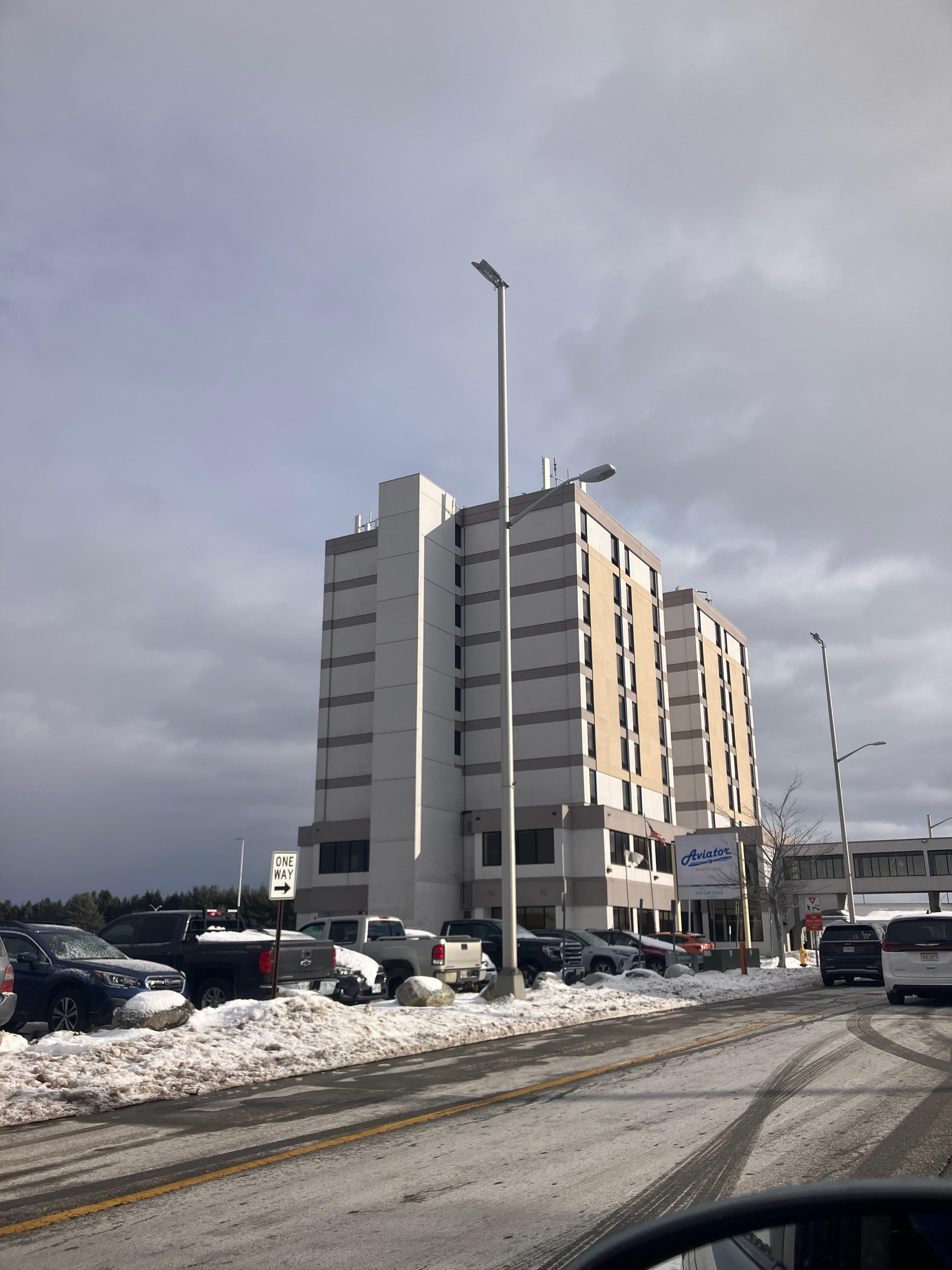 Roads cleared by the next morning. Nice, safe place to stay after a very long day of travel.