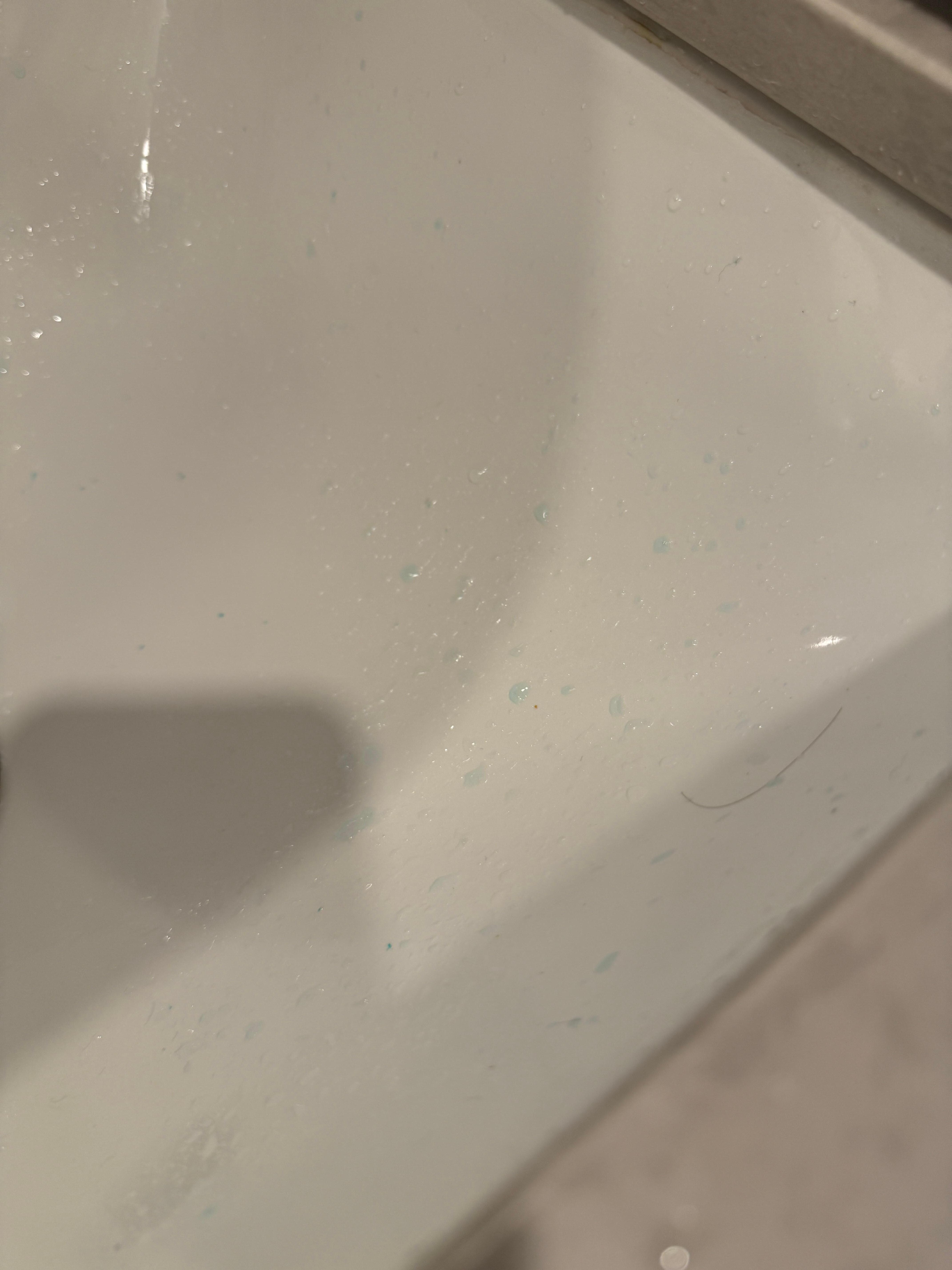 This was the sink after they apparently had cleaned! 