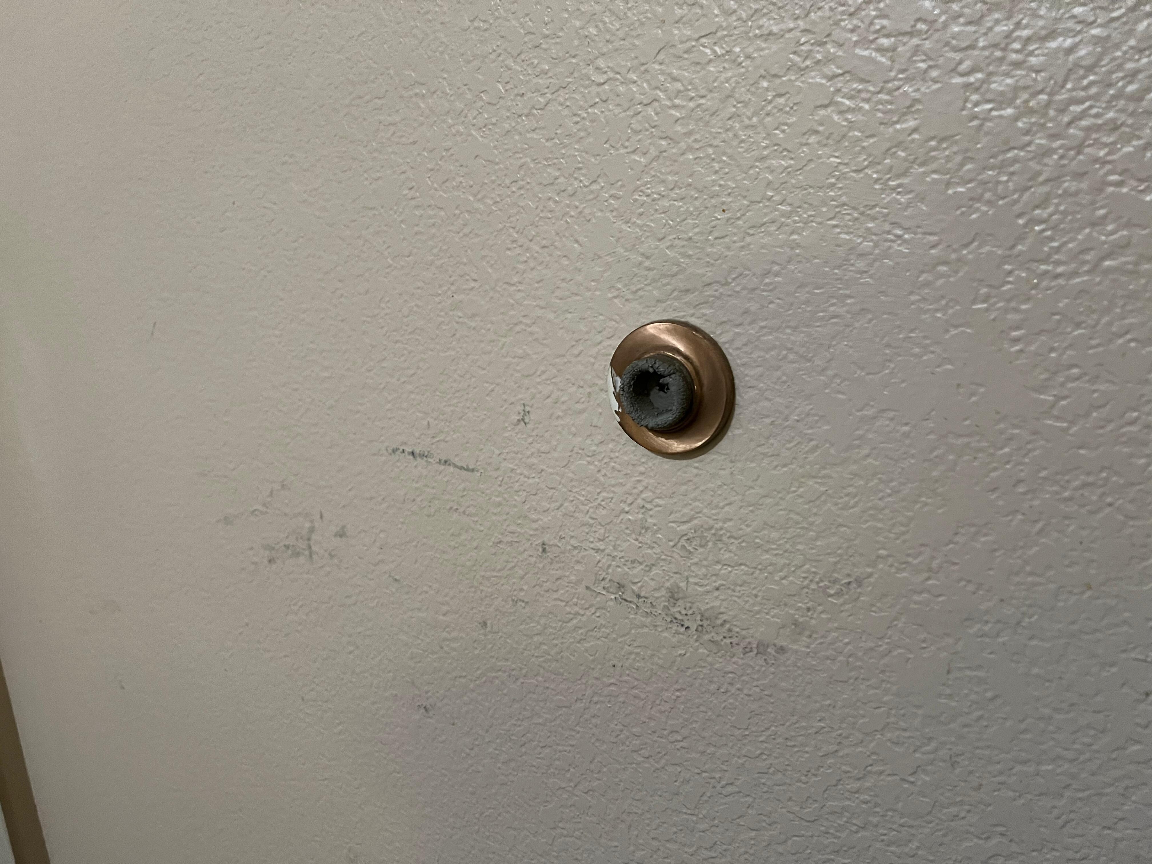Scuff marks on walls