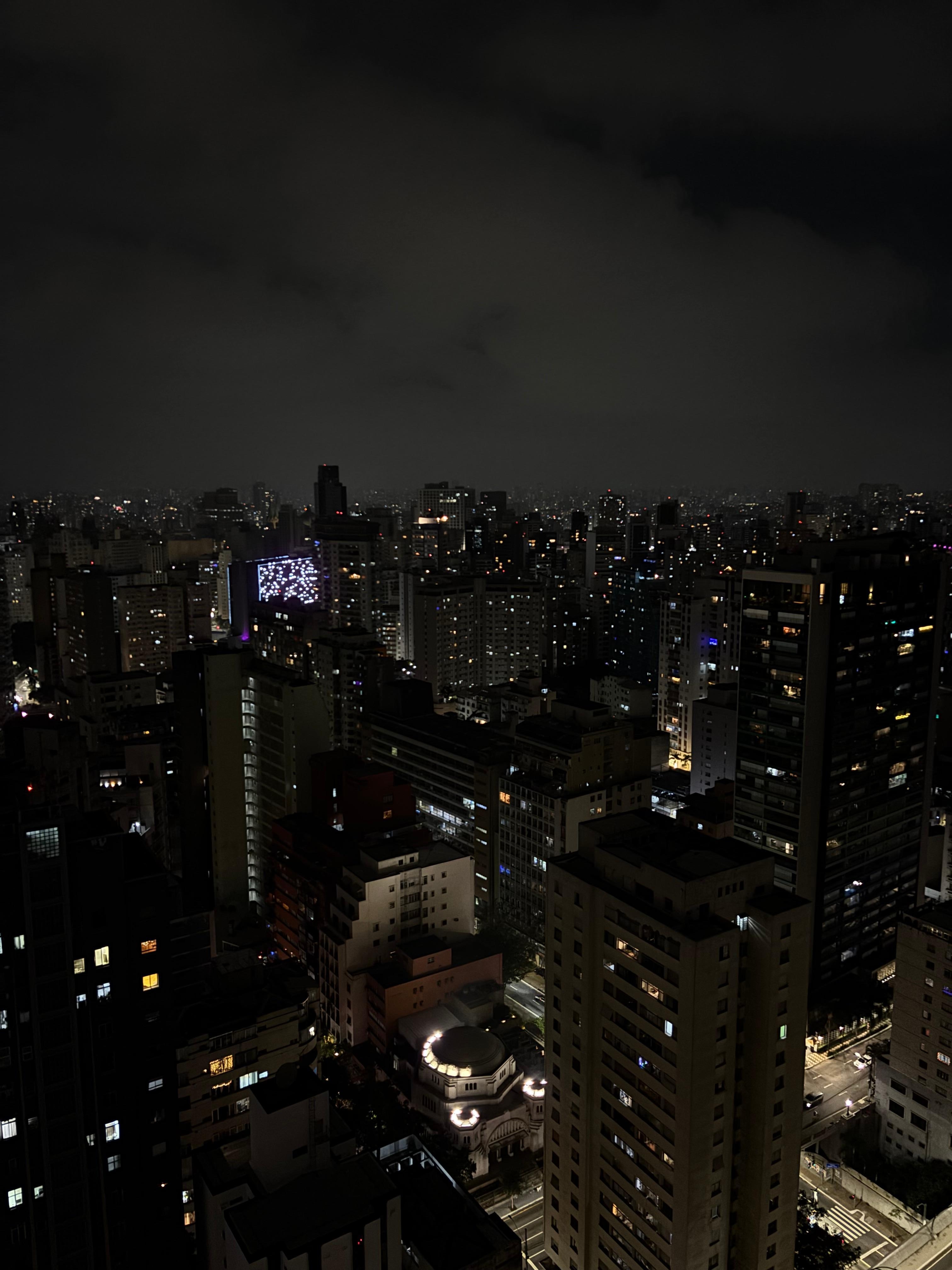 Vista do último andar. No Rooftop