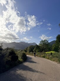E-biking around the area. Albellons had two e-bikes available for rent. SO fun.
