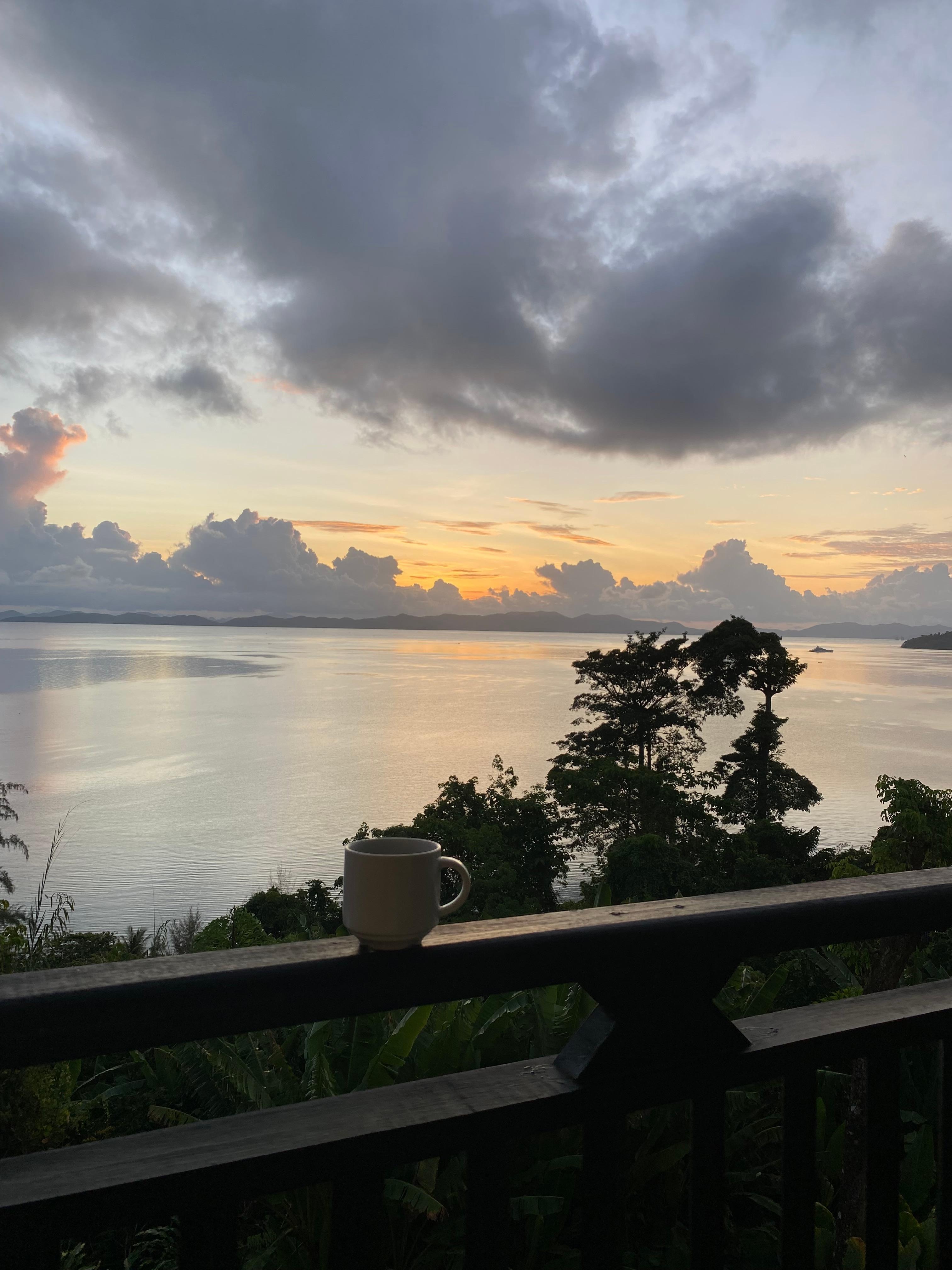 Solopgang fra altanen