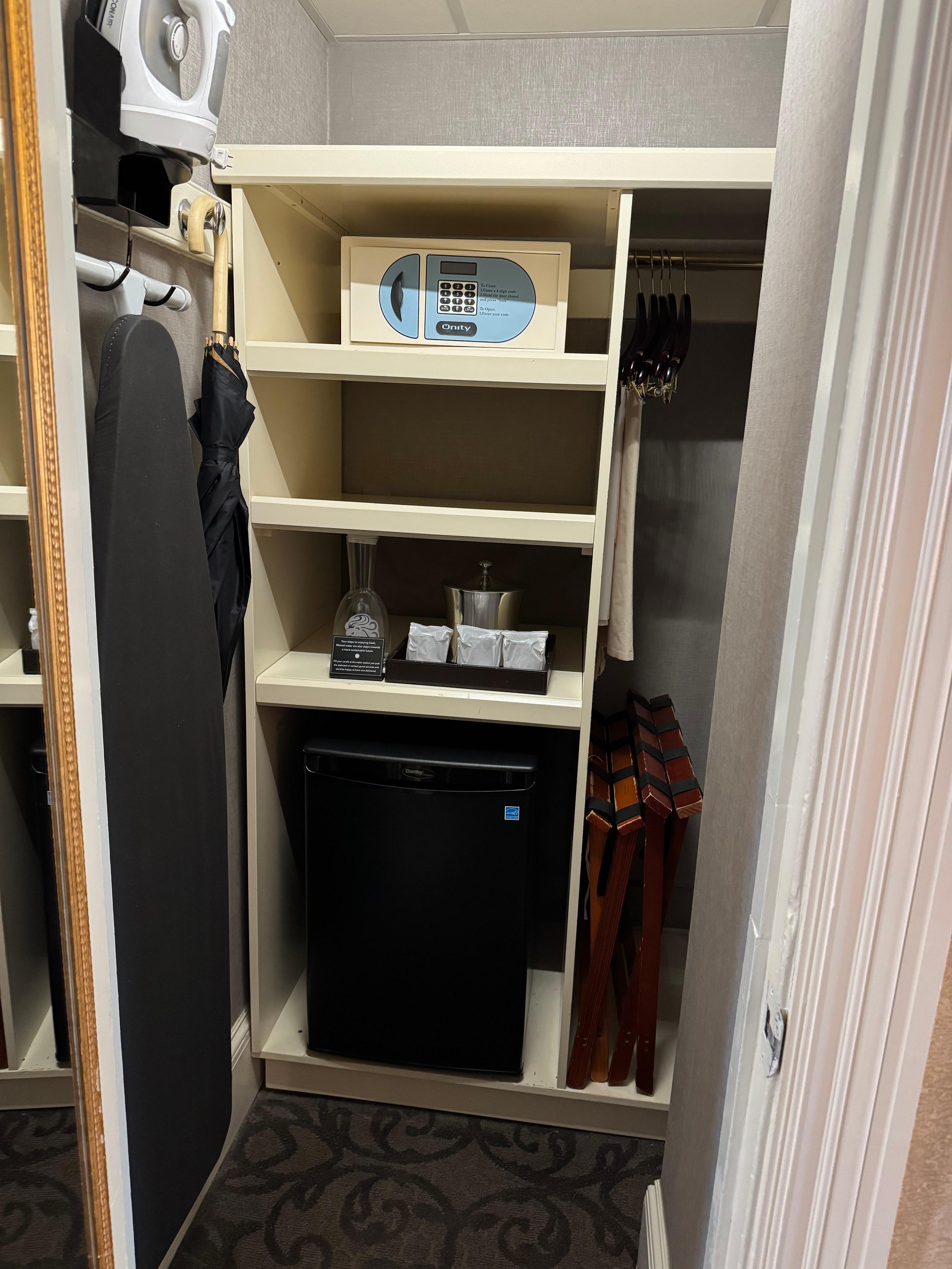 Closet with amenities 