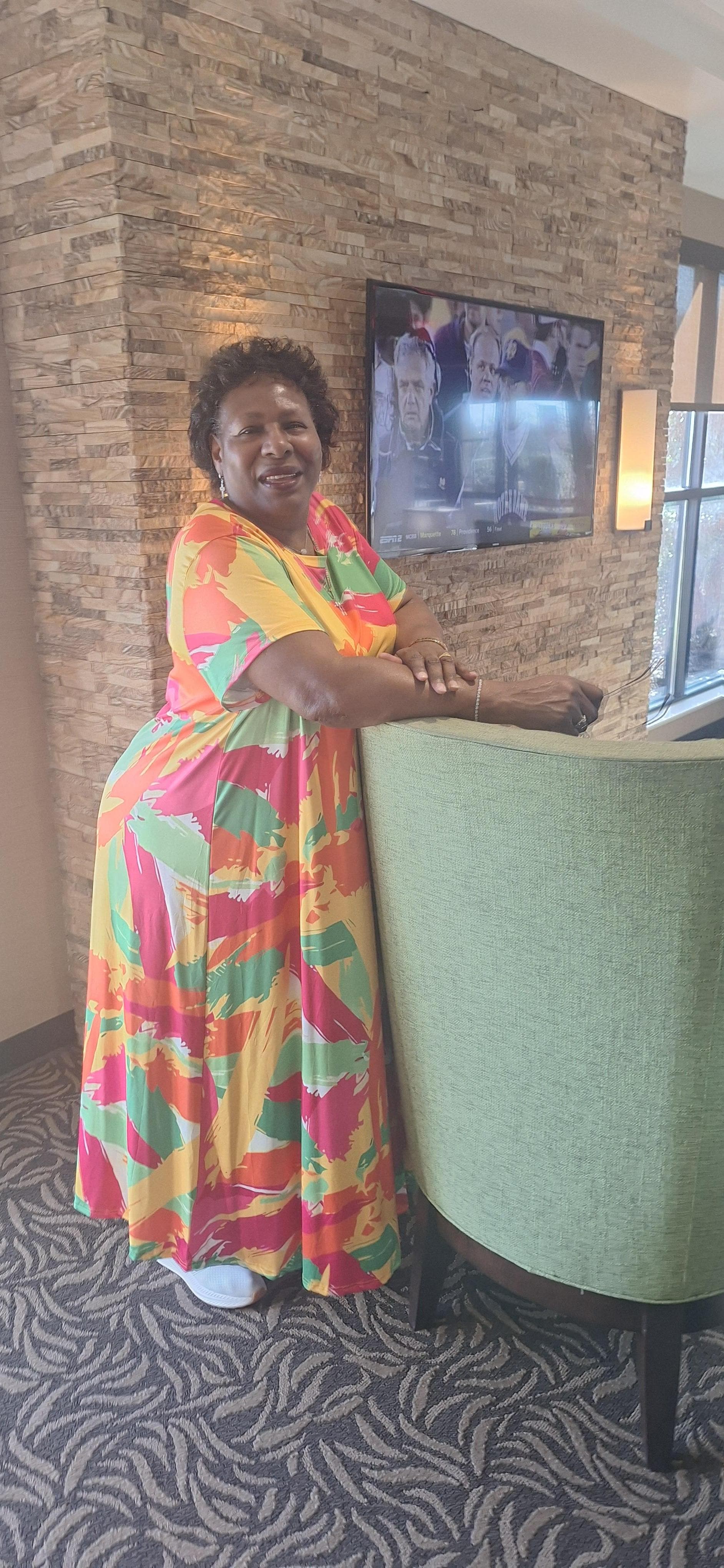 That's me Venessa Jackson, in the Lobby!!!
Always a joy staying here at your hotel.