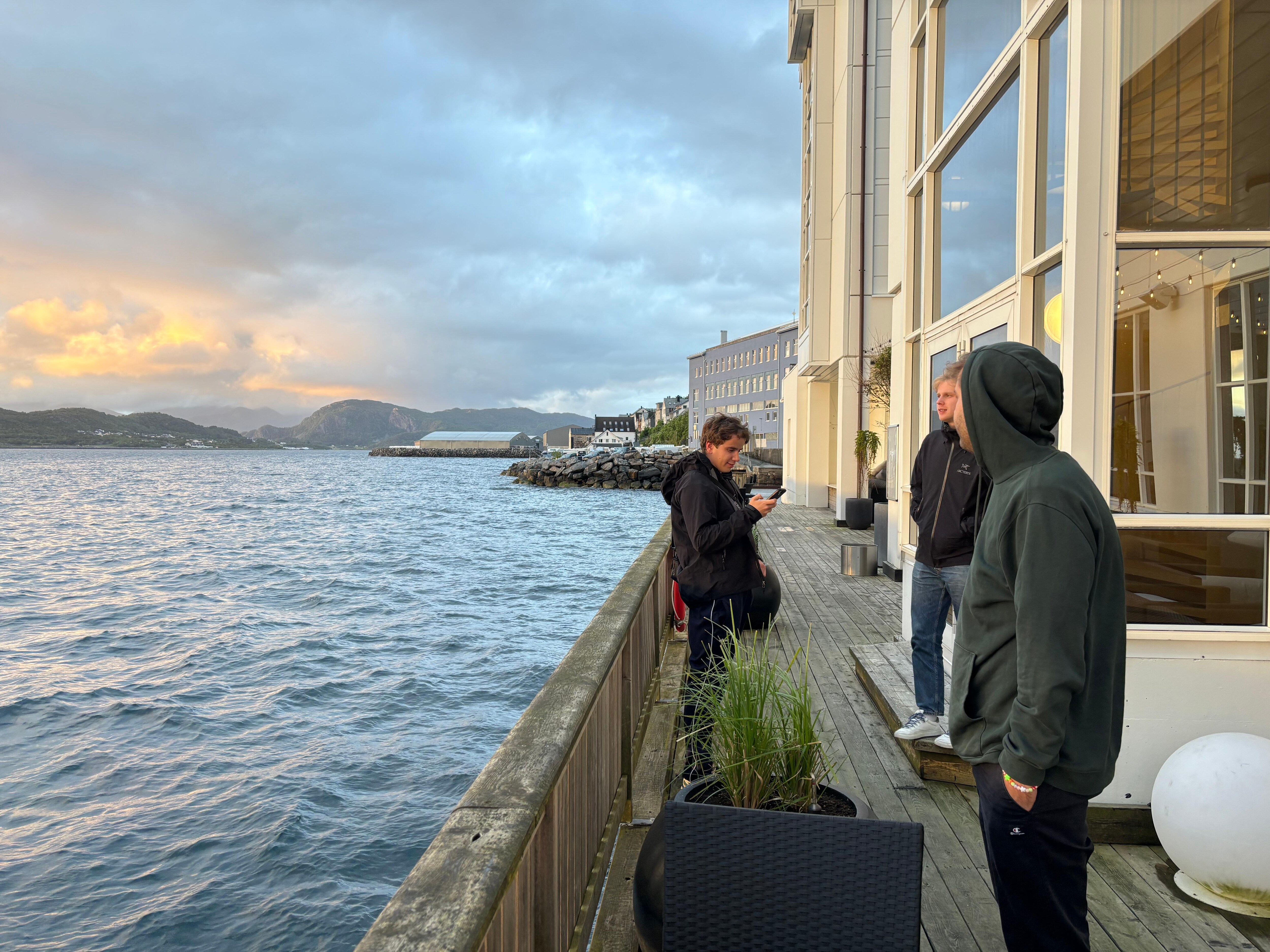 Terrassen på hotellet