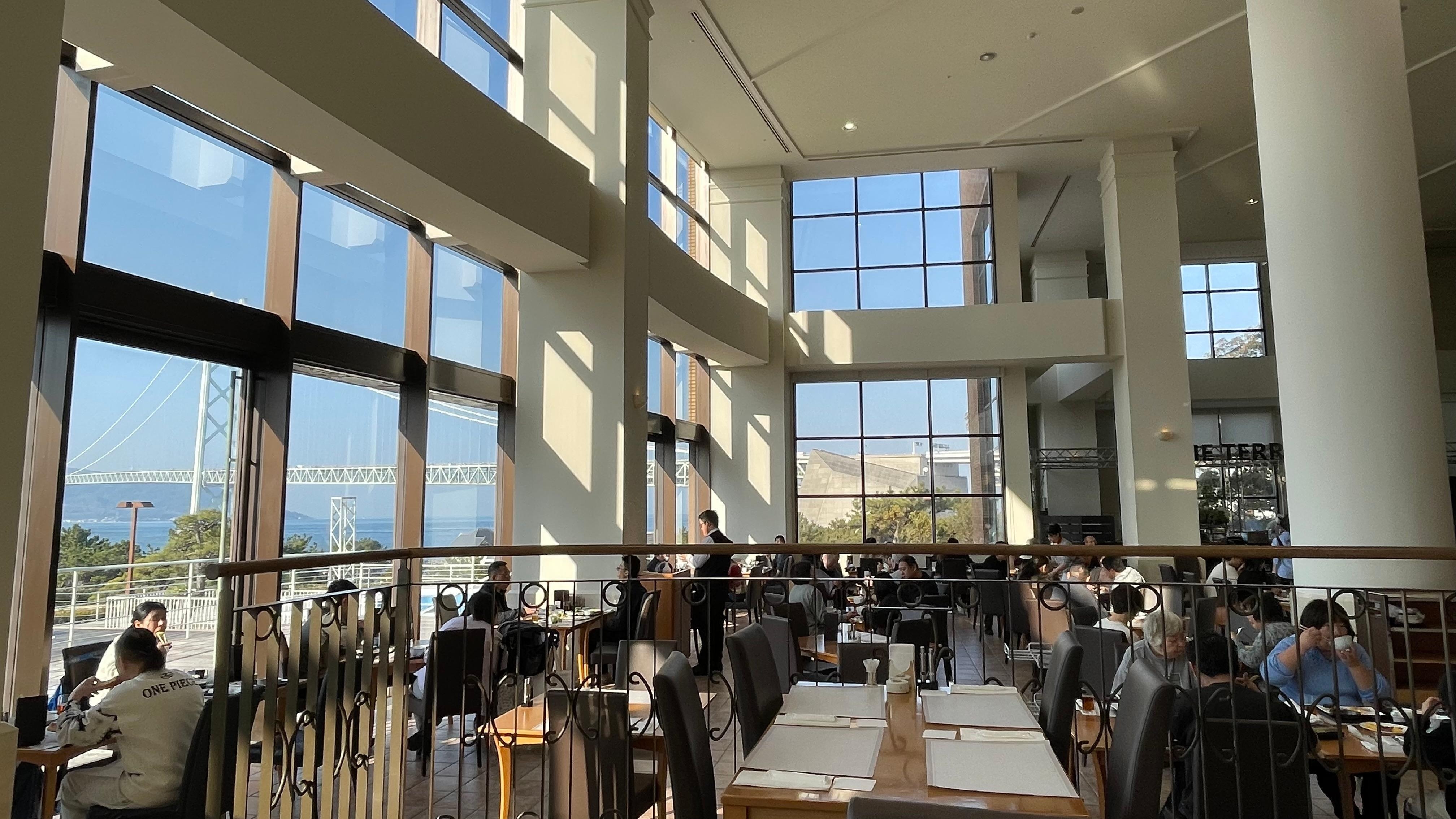 景色の良いレストラン