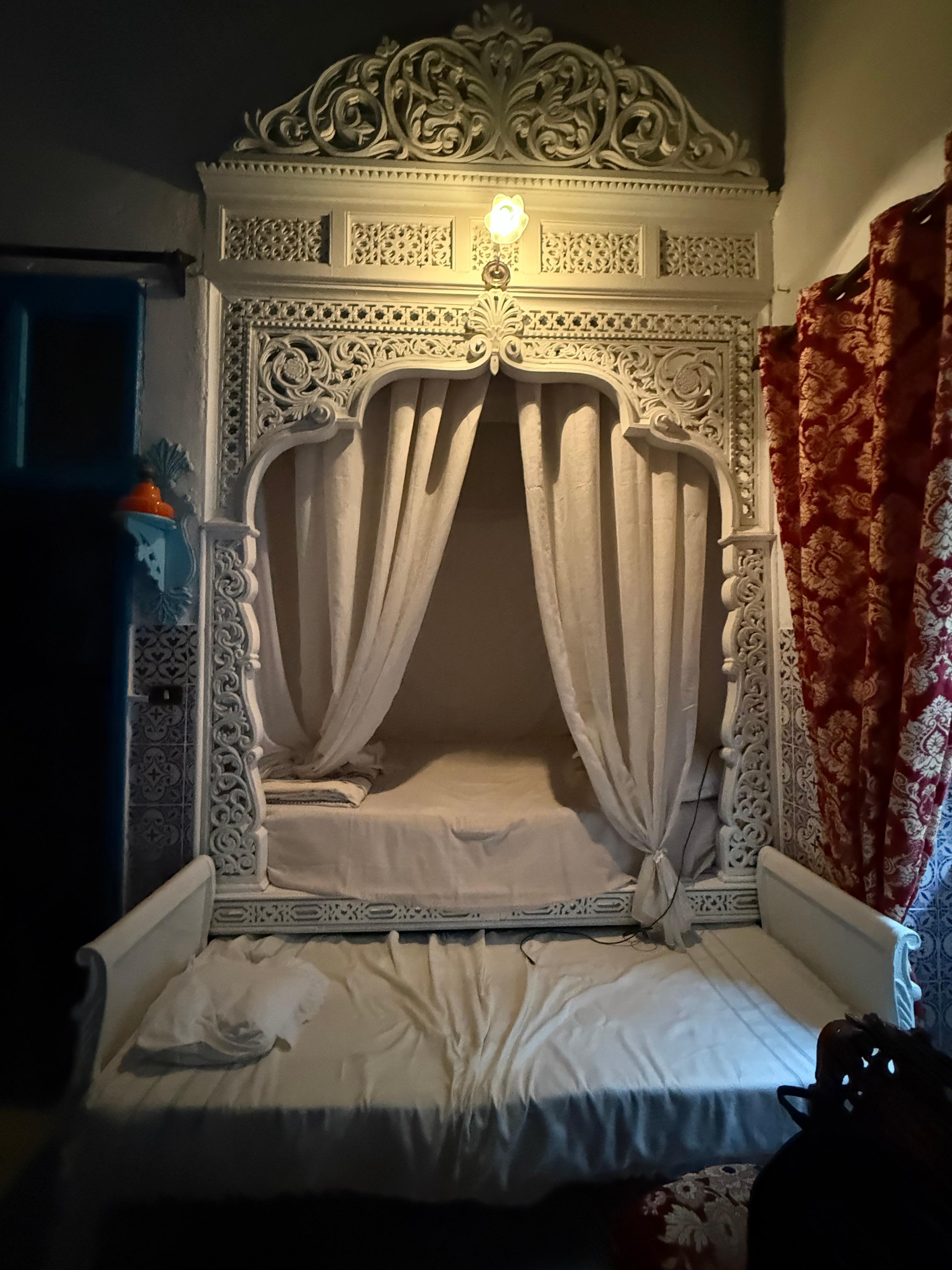 One of the built in beds