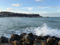Black Sea towards the harbor