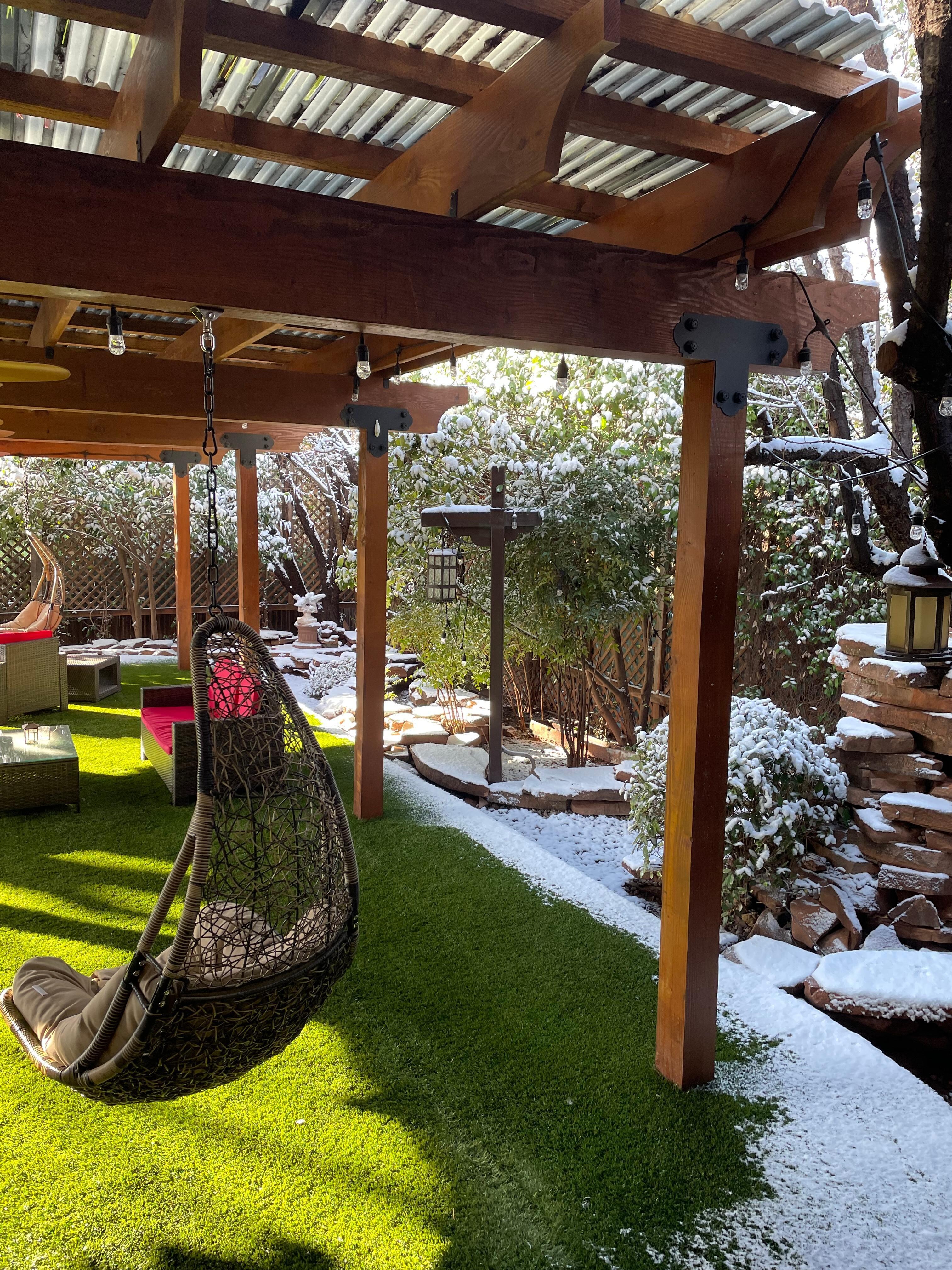 The courtyard After it snowed