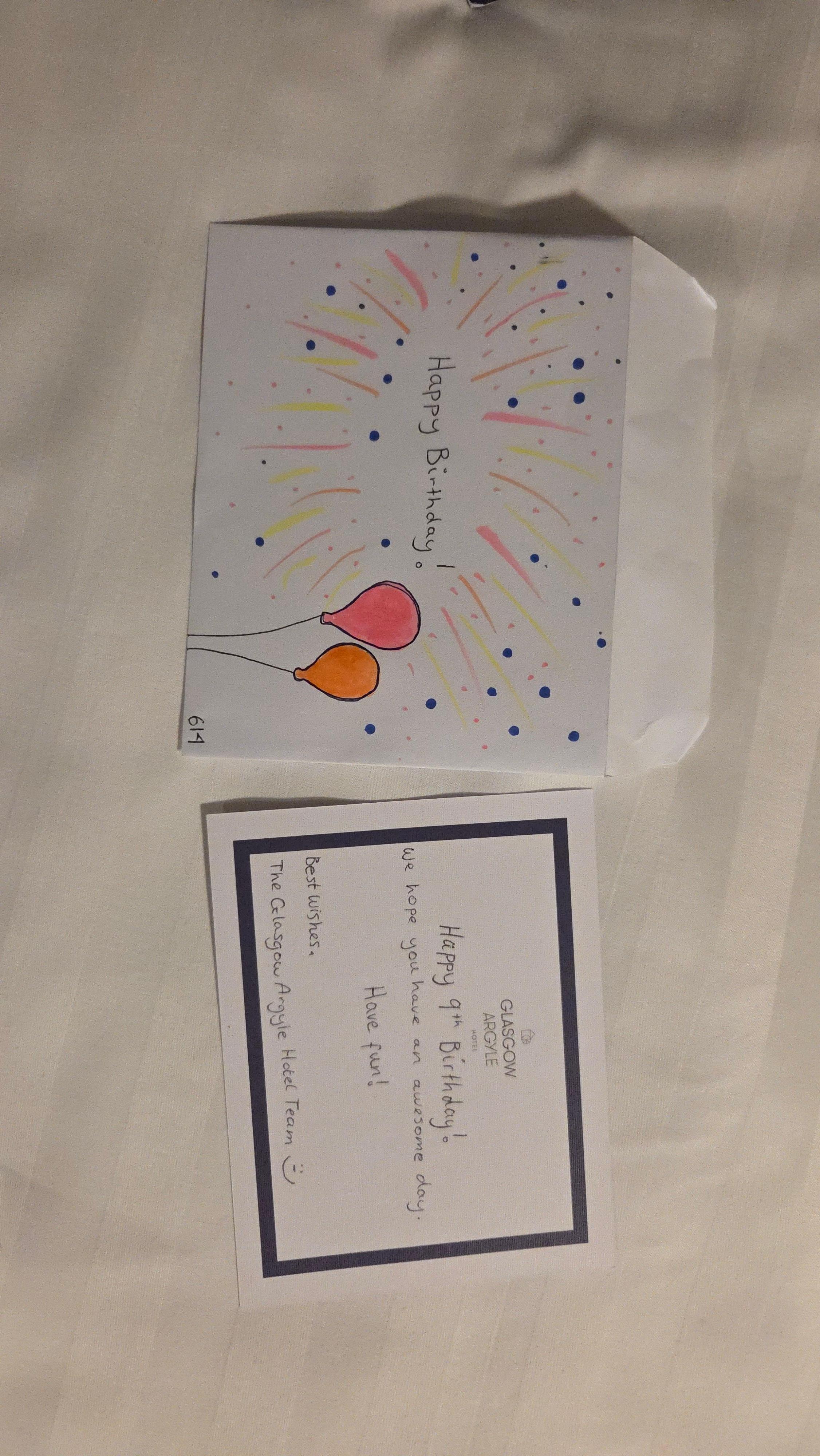 Lovely card left for my little girl ❤