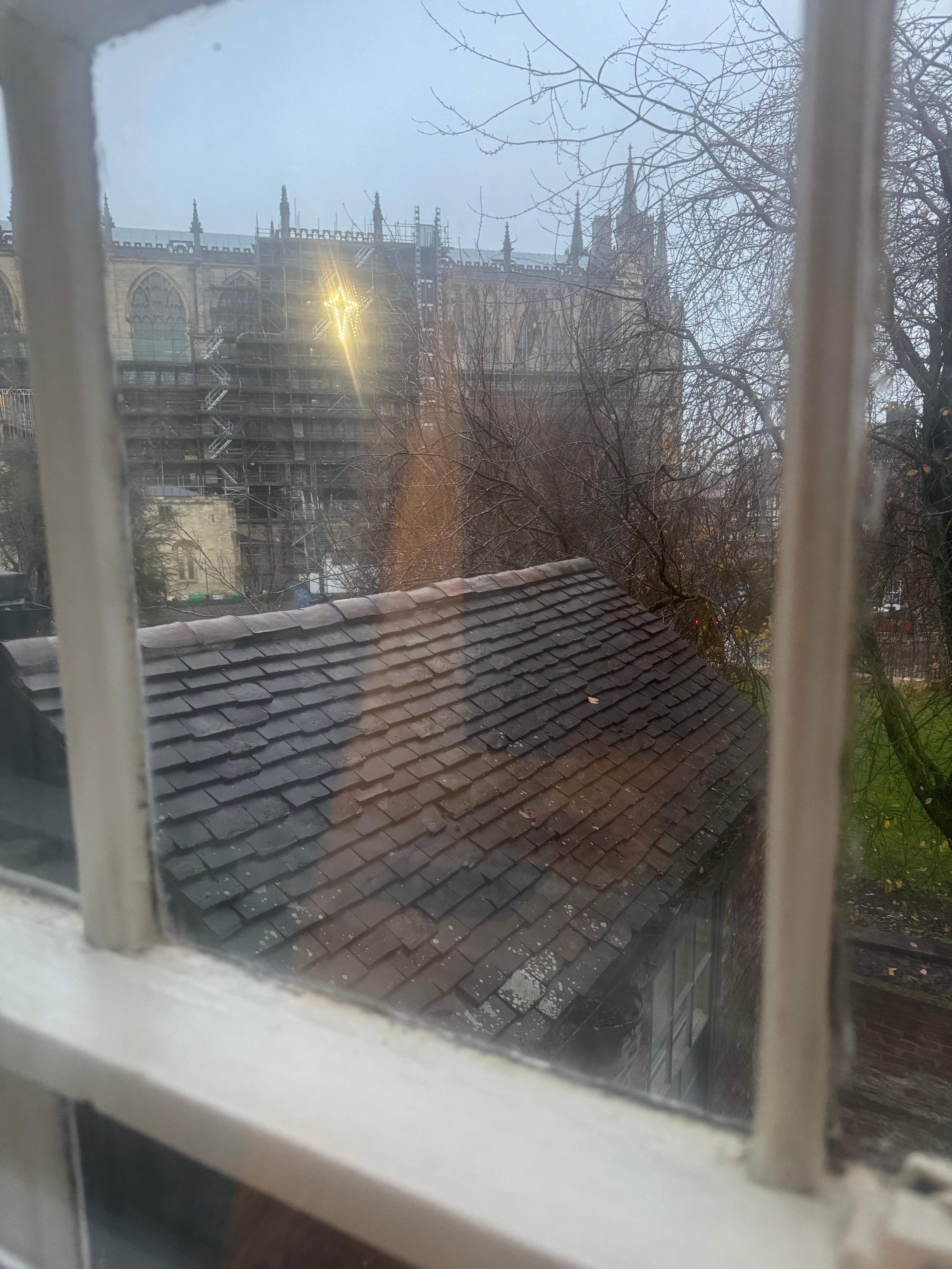 View from bedroom (double room)