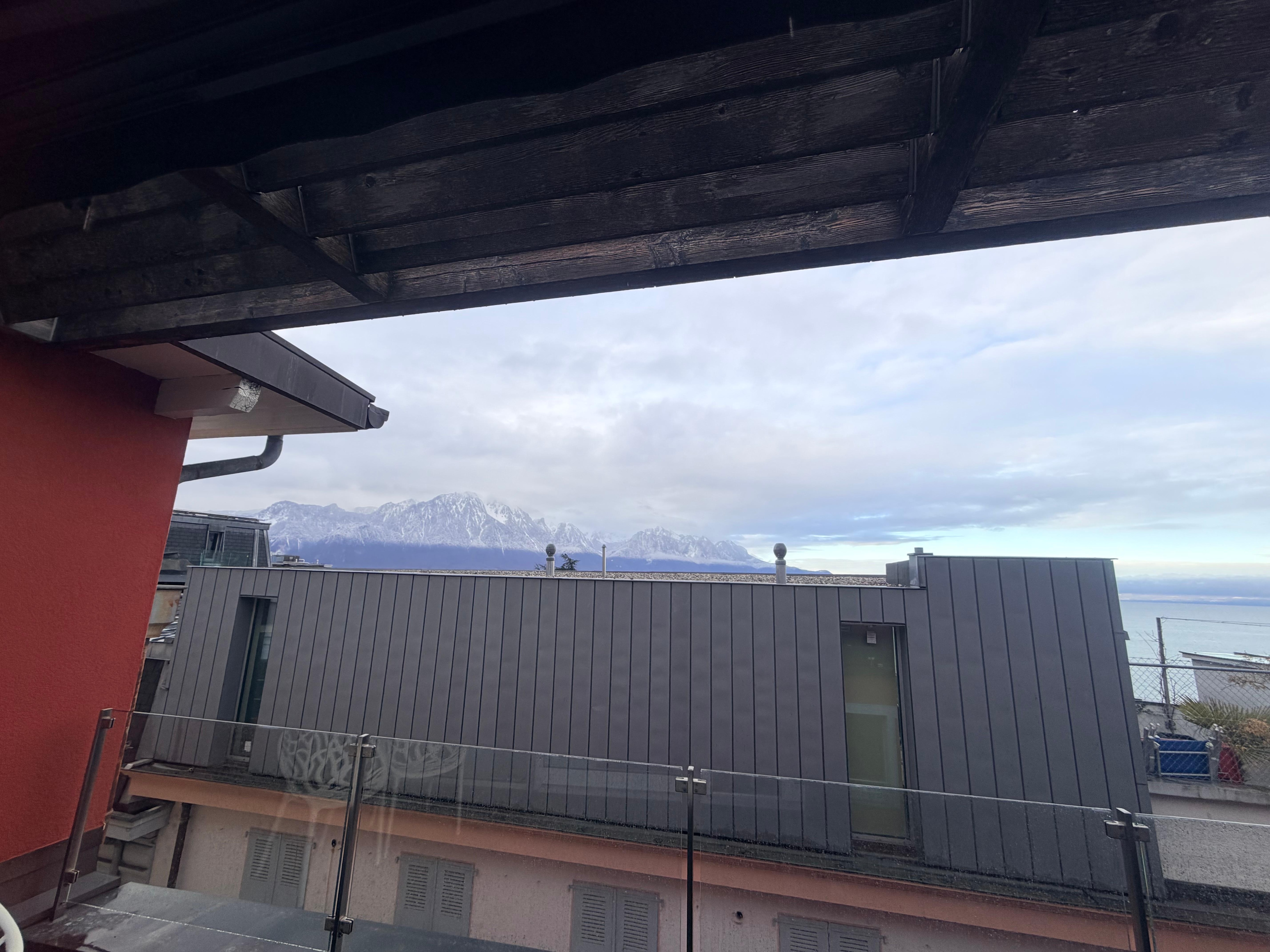 The view from the balcony