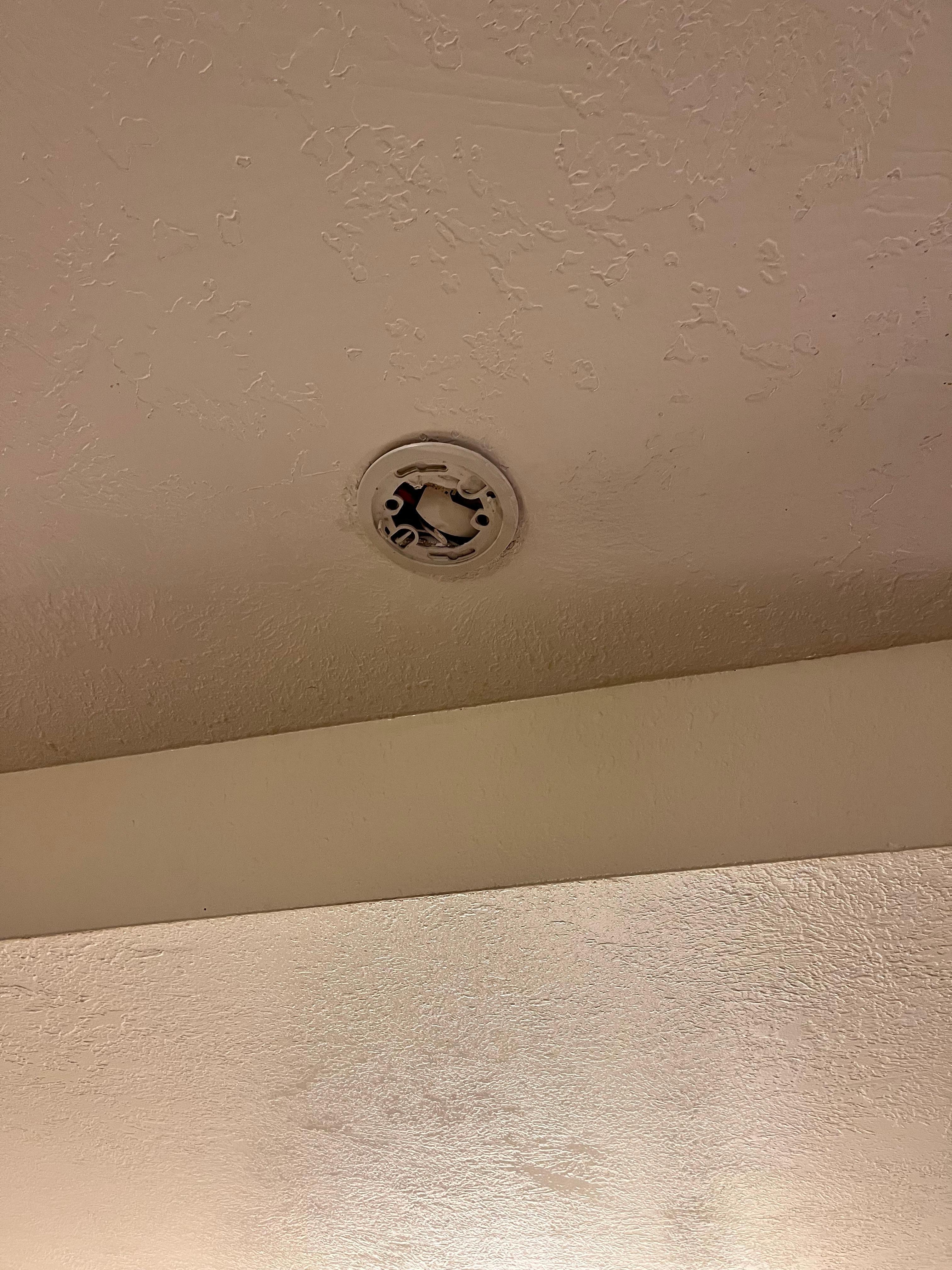 No smoke detector. 