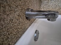 Black crap under faucet