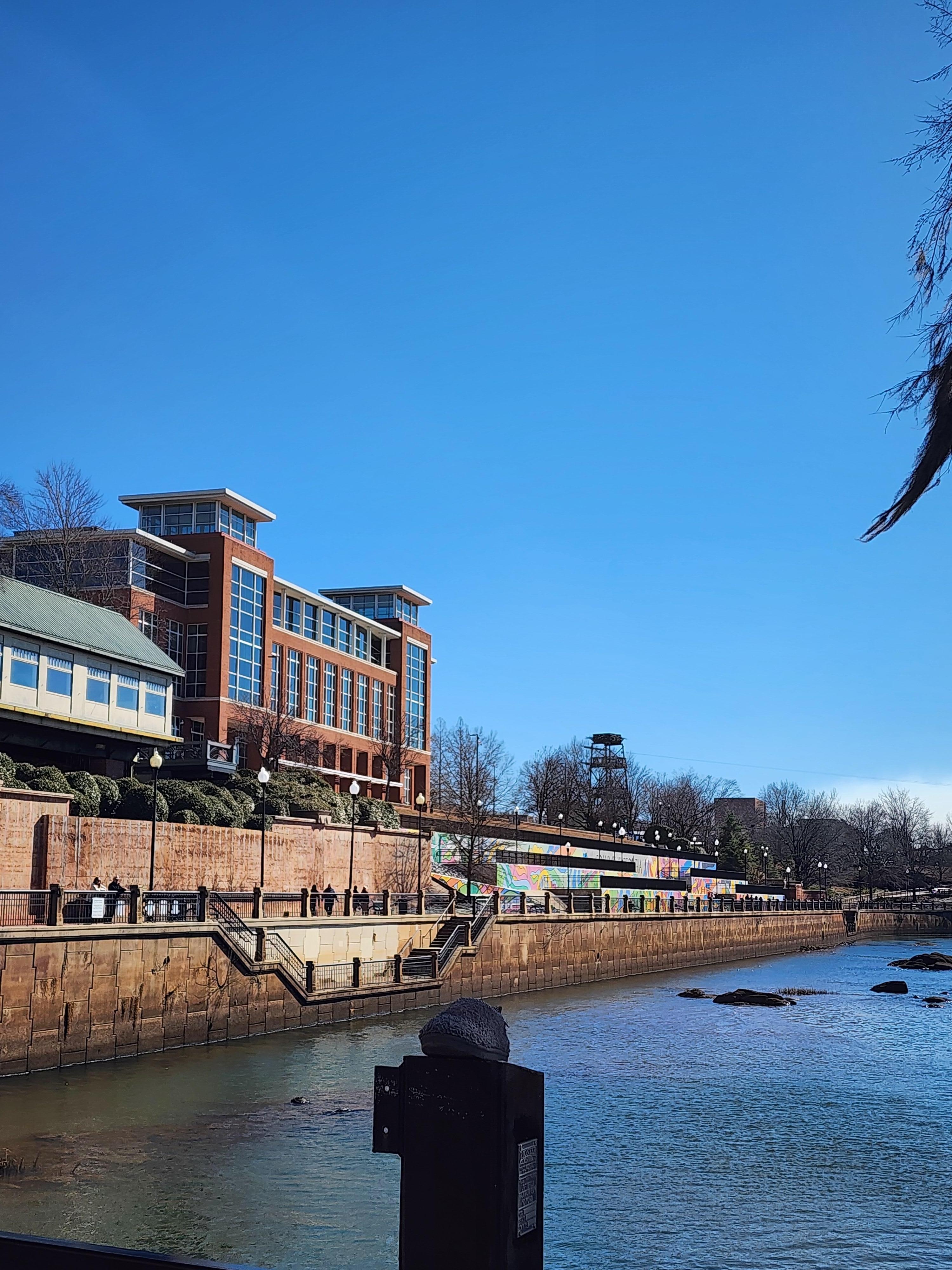 Walking distance to beautiful riverwalk area