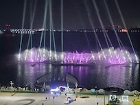 룸에서 바라본 분수쇼