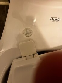 Broken Toilet Seat Bolt Was that Way on First Day When we Walked In