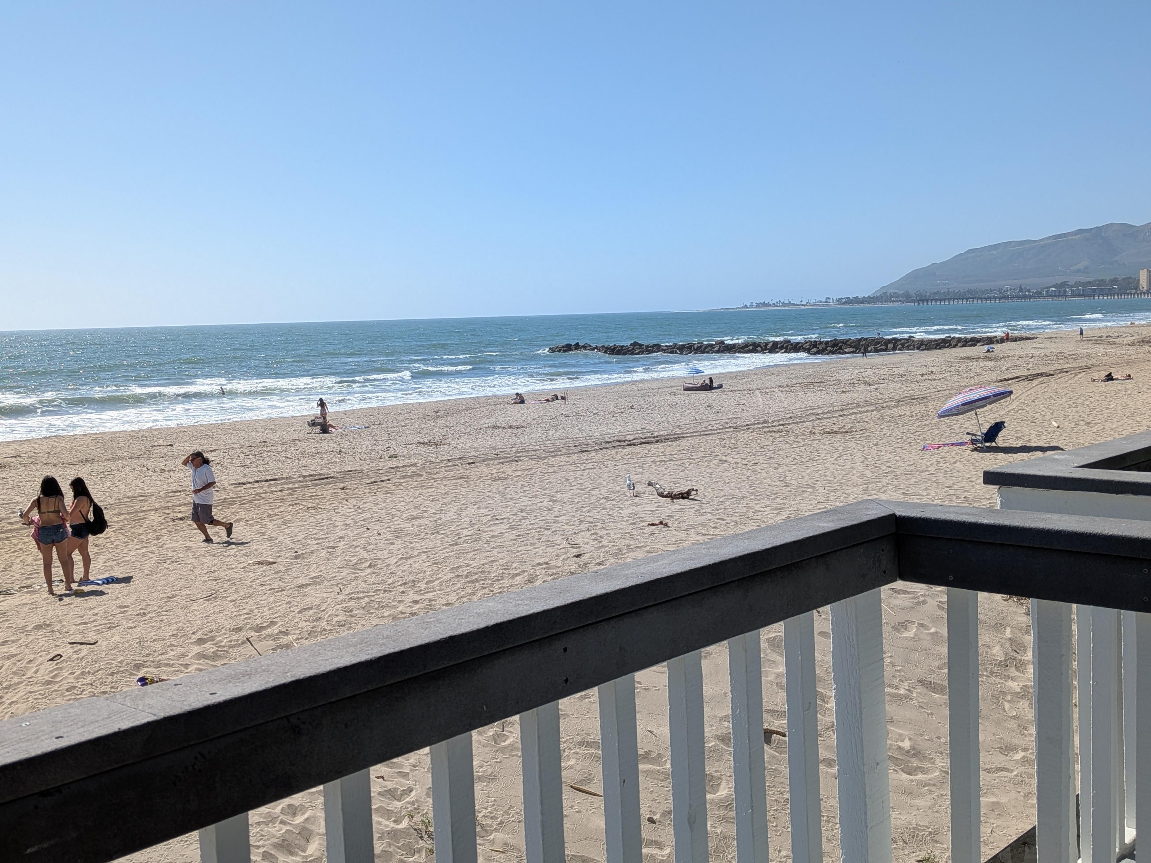 View from the balcony north