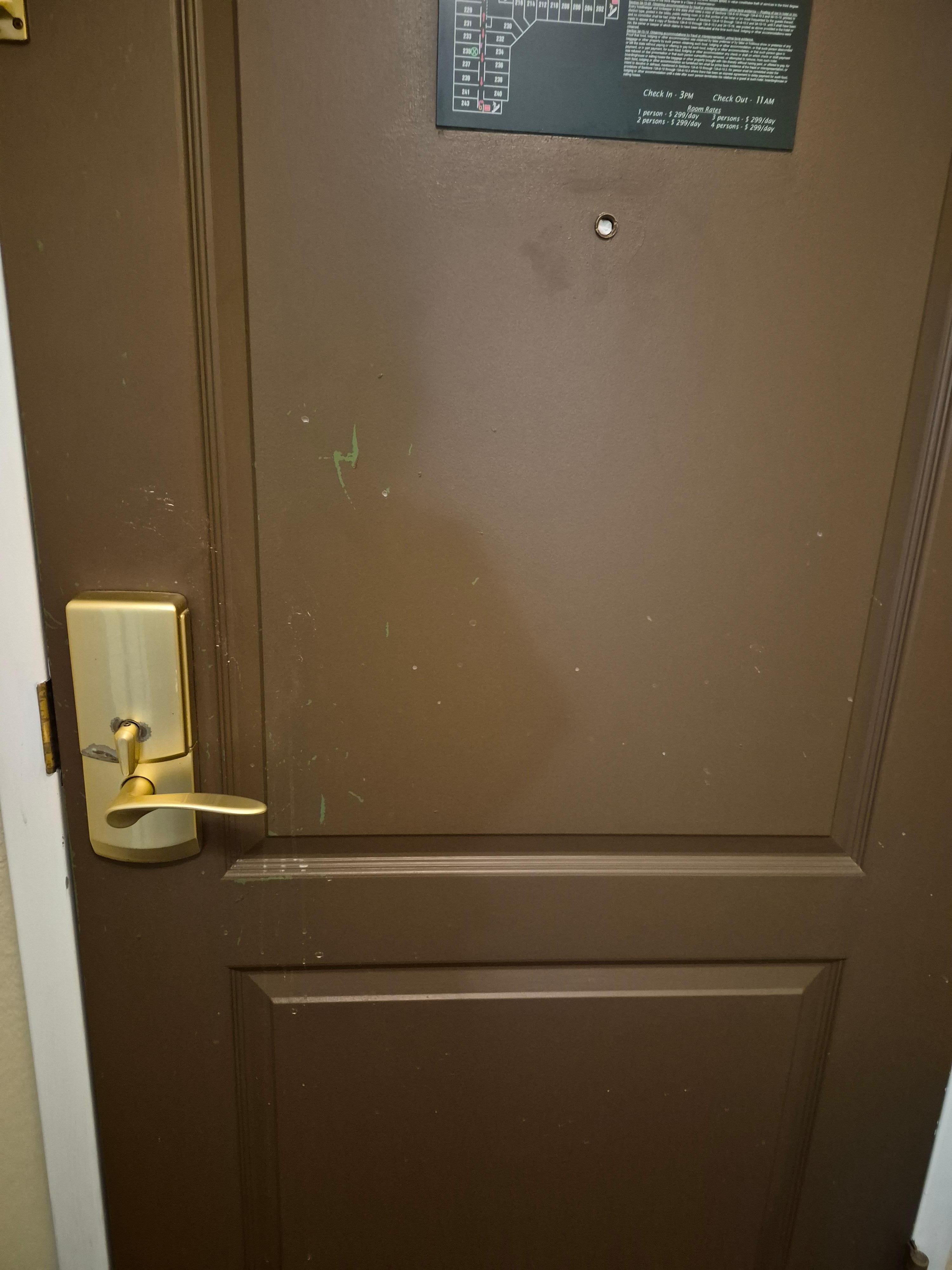 Paint scuffed and peeling