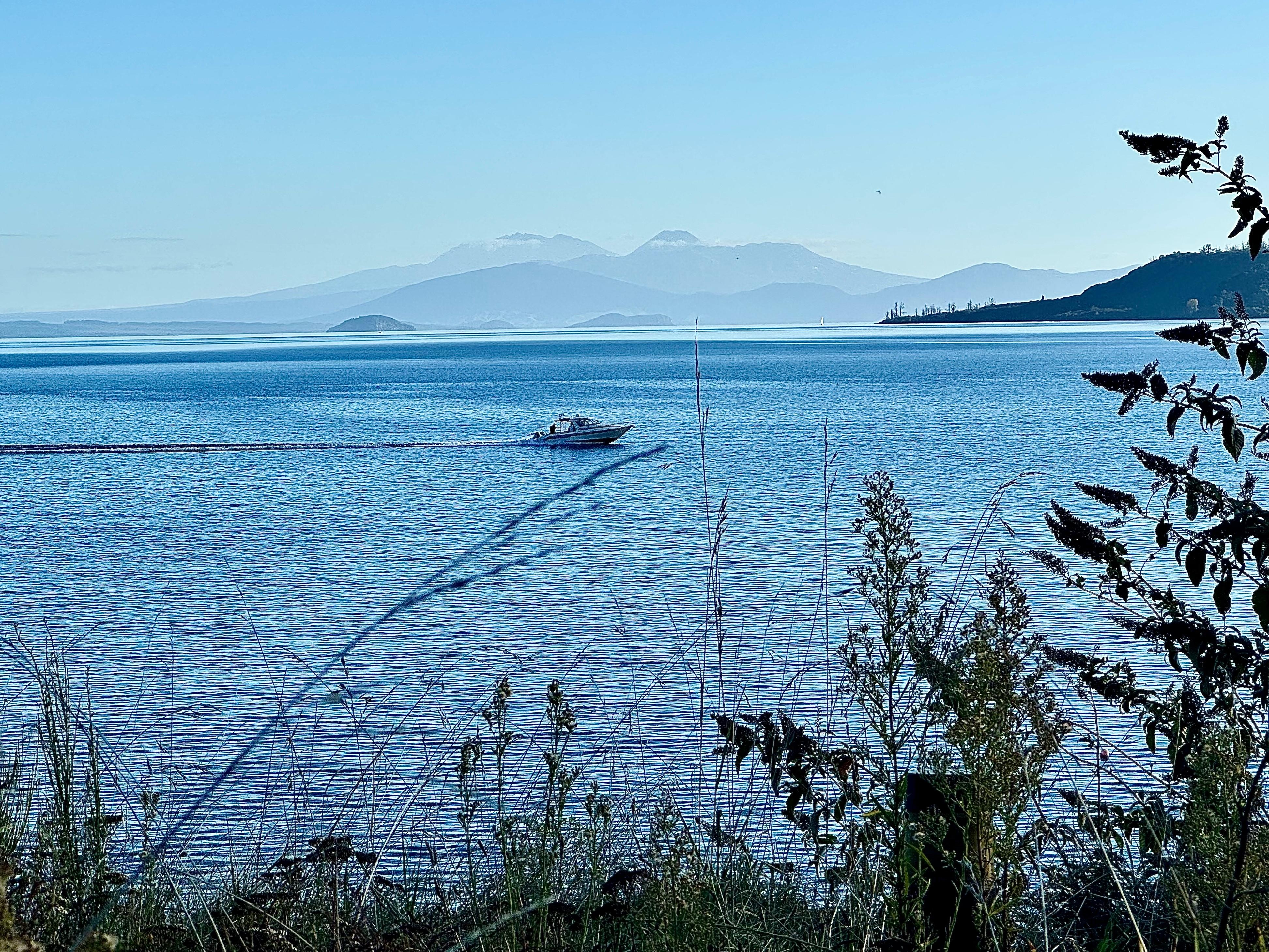 Lake Taupo View opposite hotel